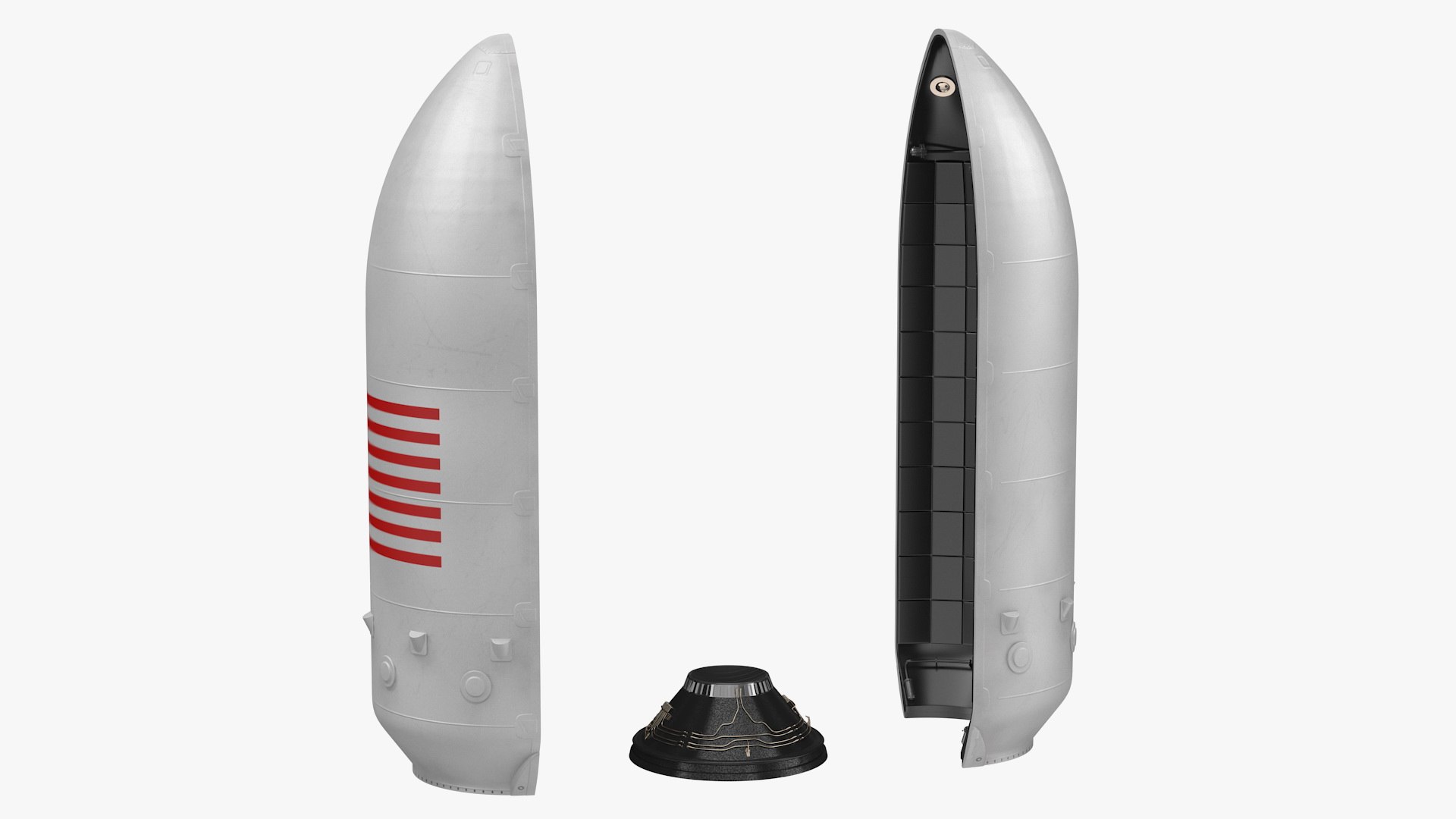 Payload Fairing 3D Model - TurboSquid 1493389