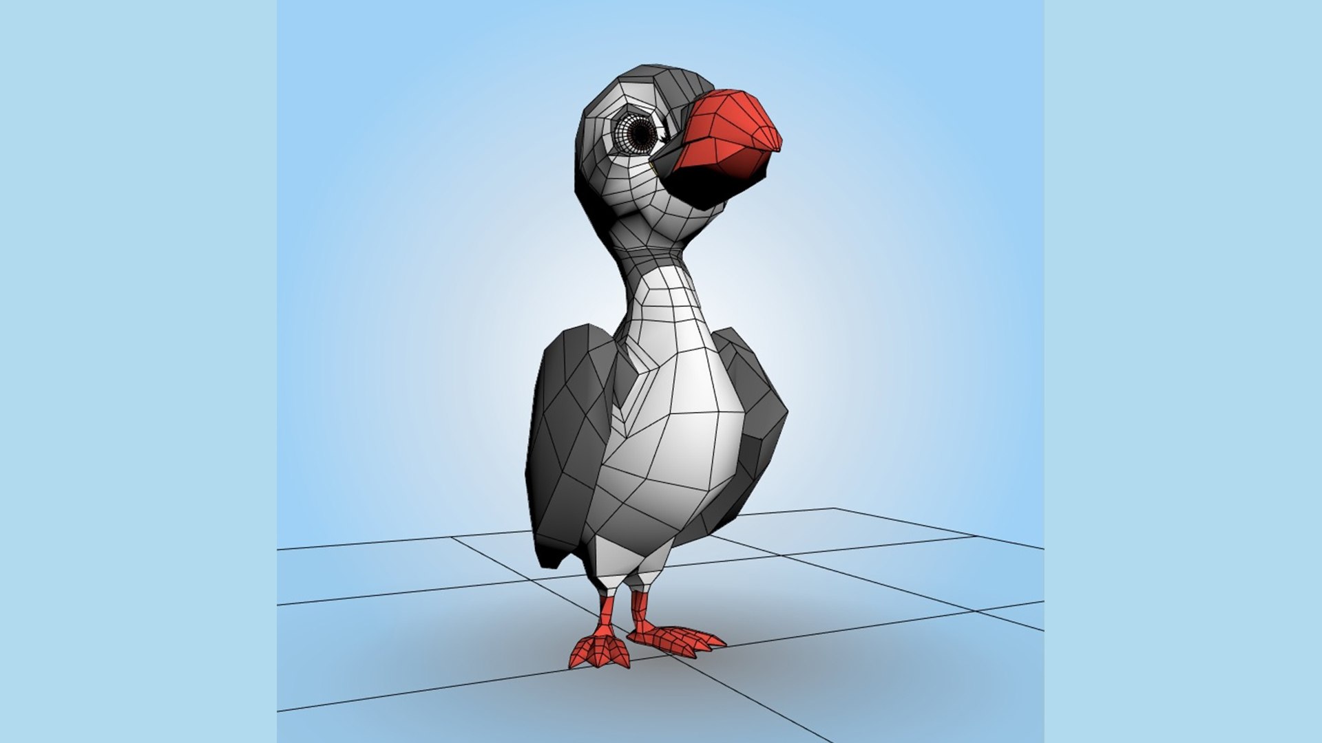 3D Puffin Bird - TurboSquid 2010553