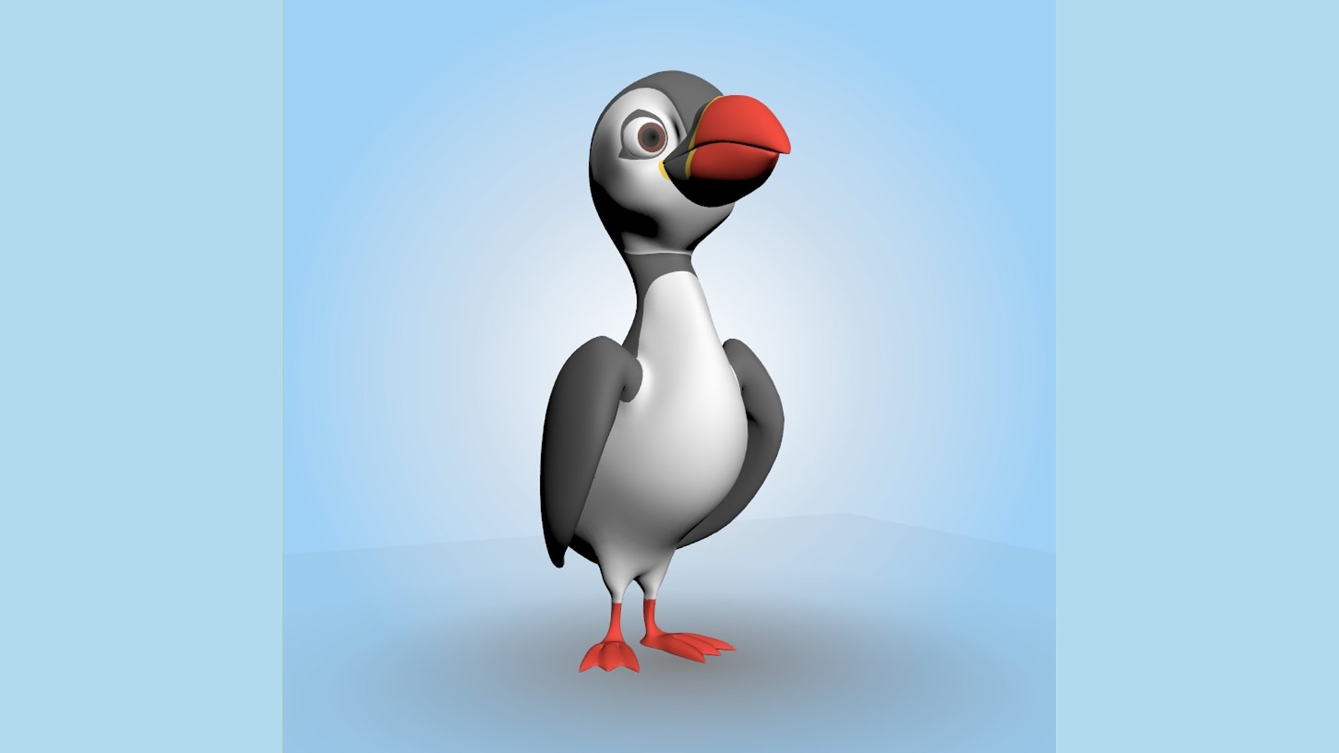 3D Puffin Bird - TurboSquid 2010553