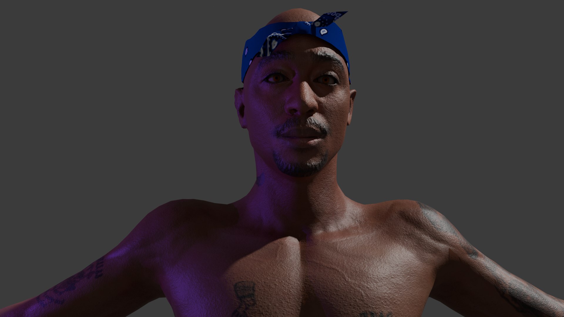 3D Model Celebrity Wannabe Series 2-PAC - TurboSquid 2231971