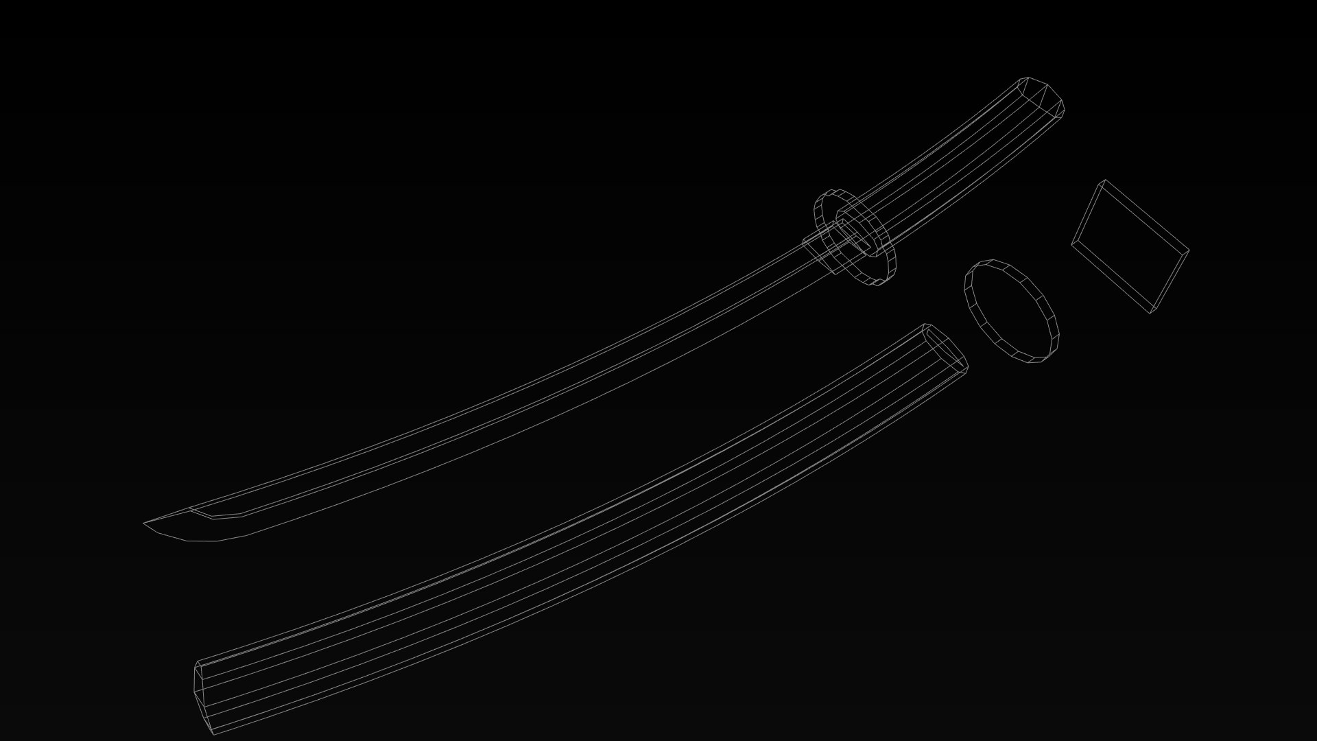 3D Katana Sword Model - TurboSquid 1414079