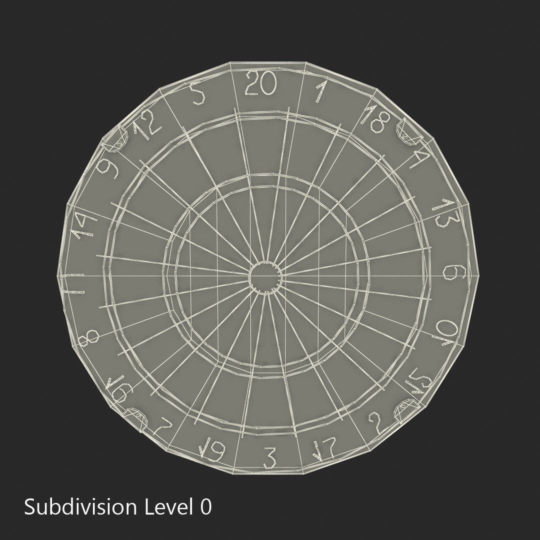 3d model dart board 4