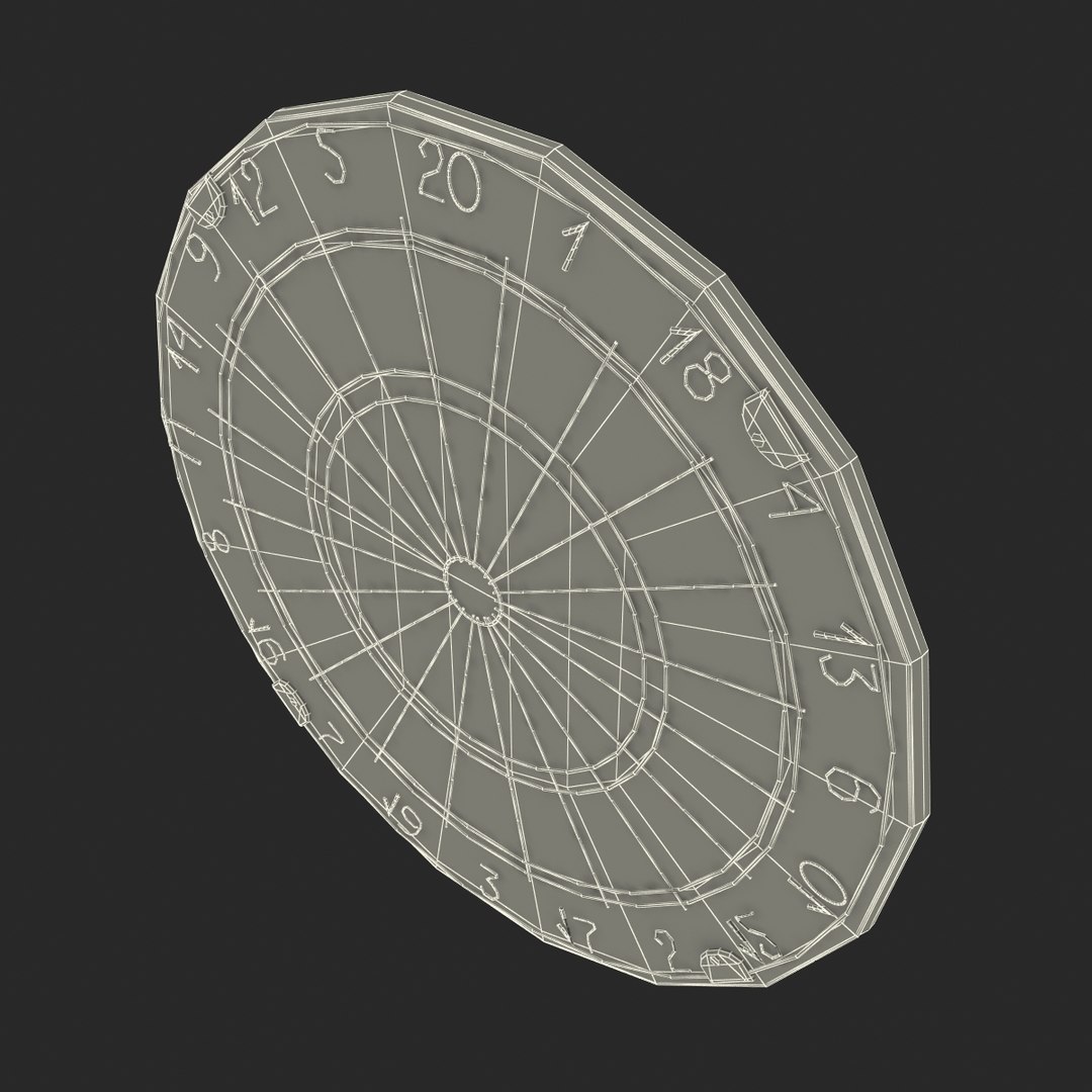 3d model dart board 4