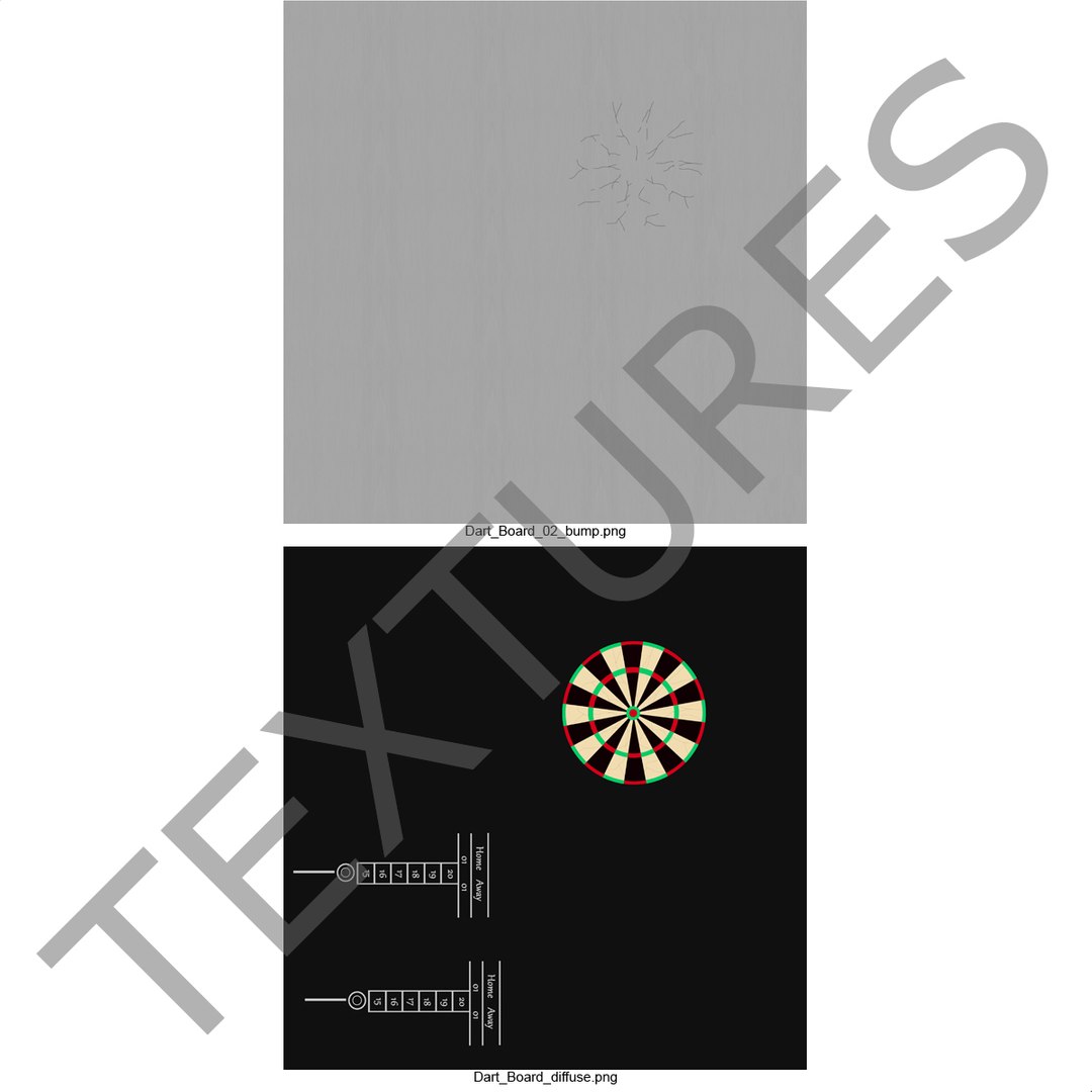 3d model dart board 4