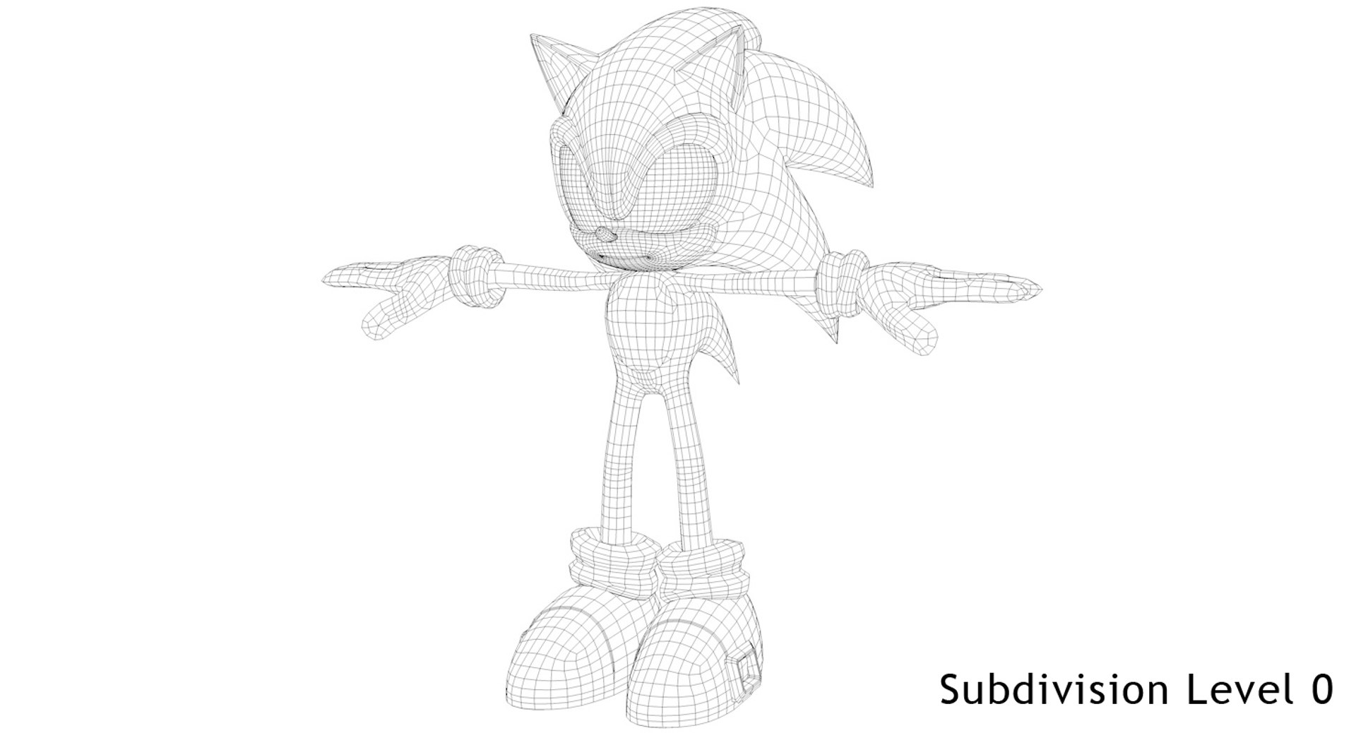 Sonic Rigged Animation 3d Model