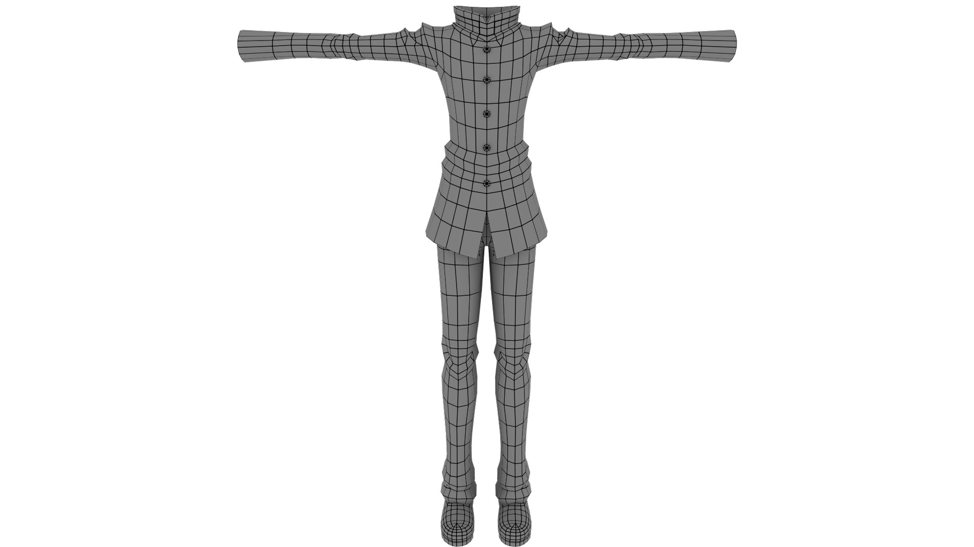 3D Lowpoly Men Suit Base Mesh - TurboSquid 2152031