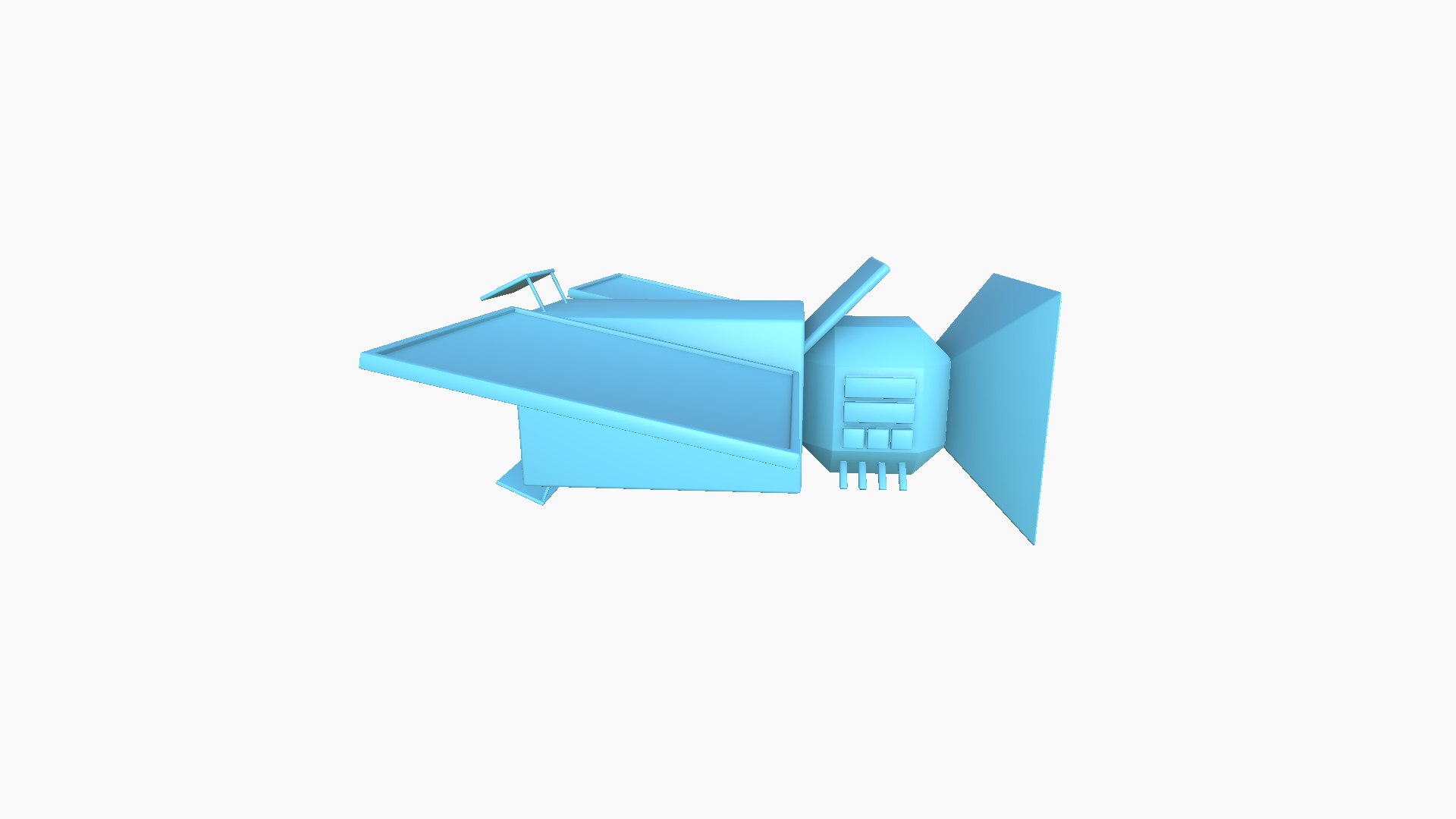 3D model Satellite E05 Steel Blue - SciFi Space Design - TurboSquid 1949128