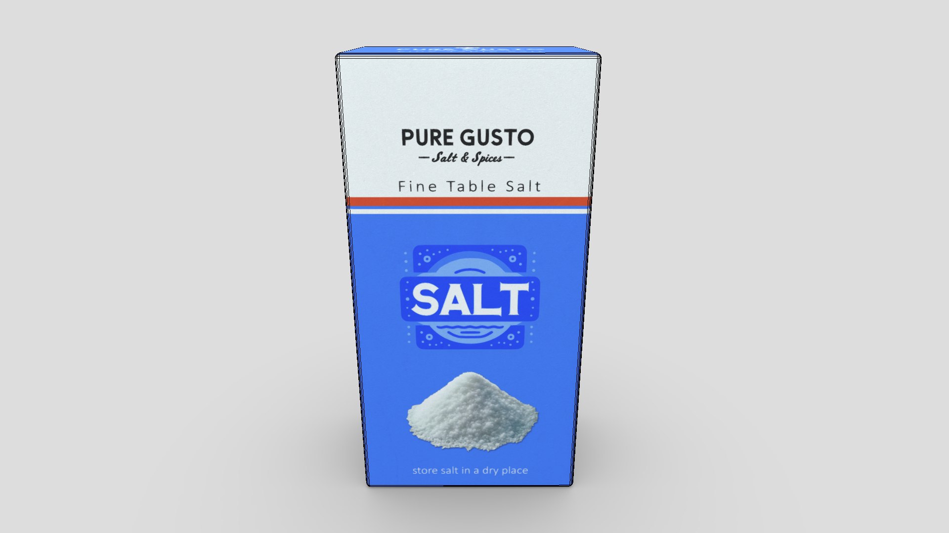 Free CC0 - Salt Package 3D Model - TurboSquid 2207743