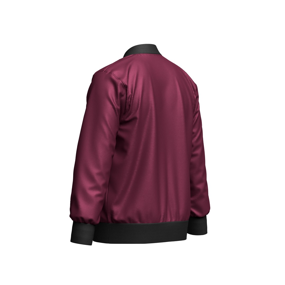 3D Men Bomber Jacket 3D Model - TurboSquid 2252988