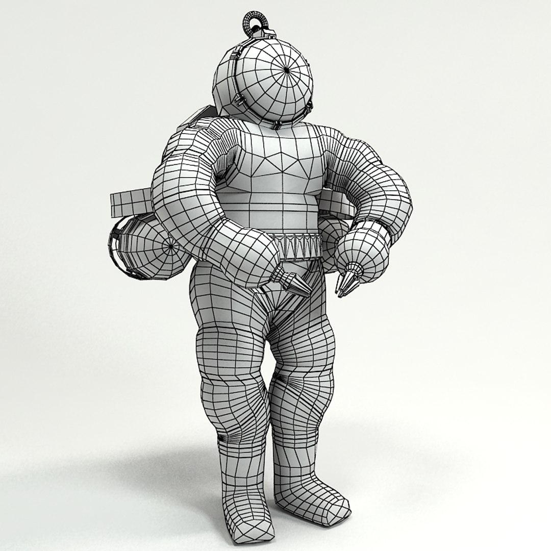 professional diver 3d model