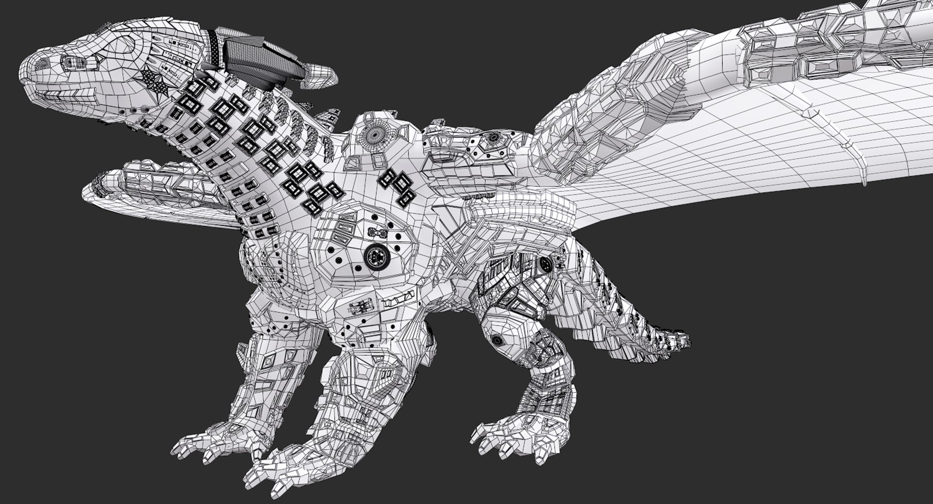 3D robot dragon - TurboSquid 1355043