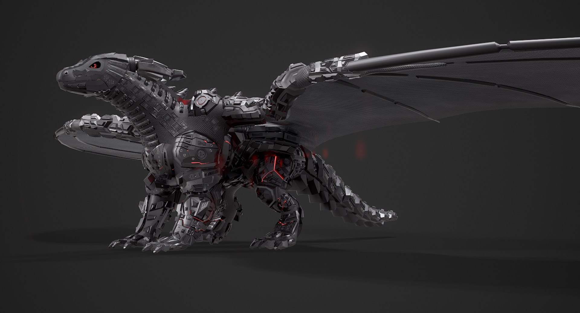 3D Robot Dragon - TurboSquid 1355043