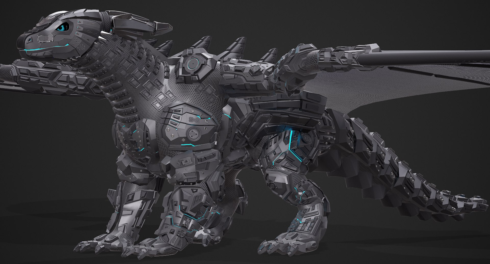 3D Robot Dragon - TurboSquid 1355043