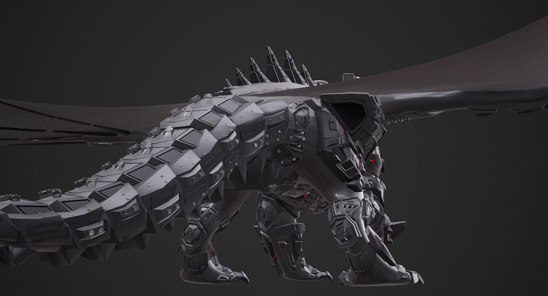 3D Robot Dragon - TurboSquid 1355043