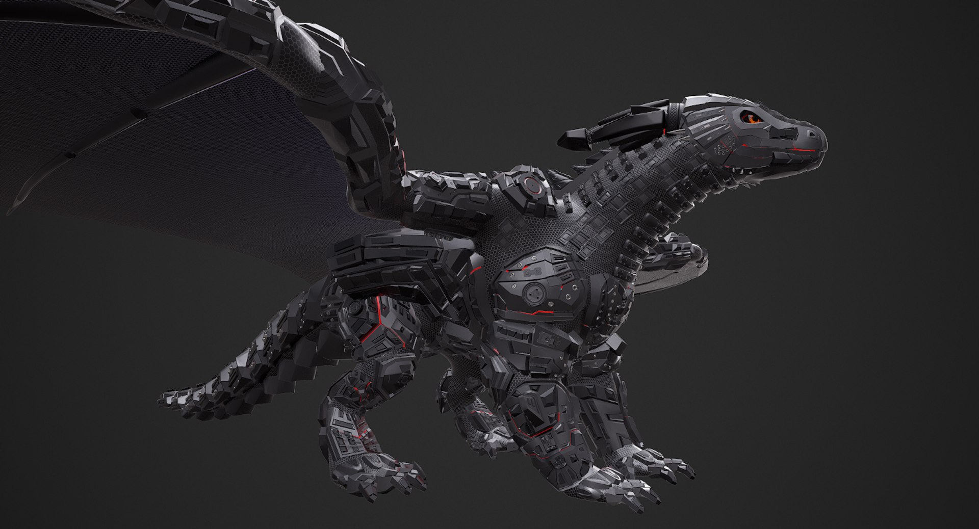 3D Robot Dragon - TurboSquid 1355043