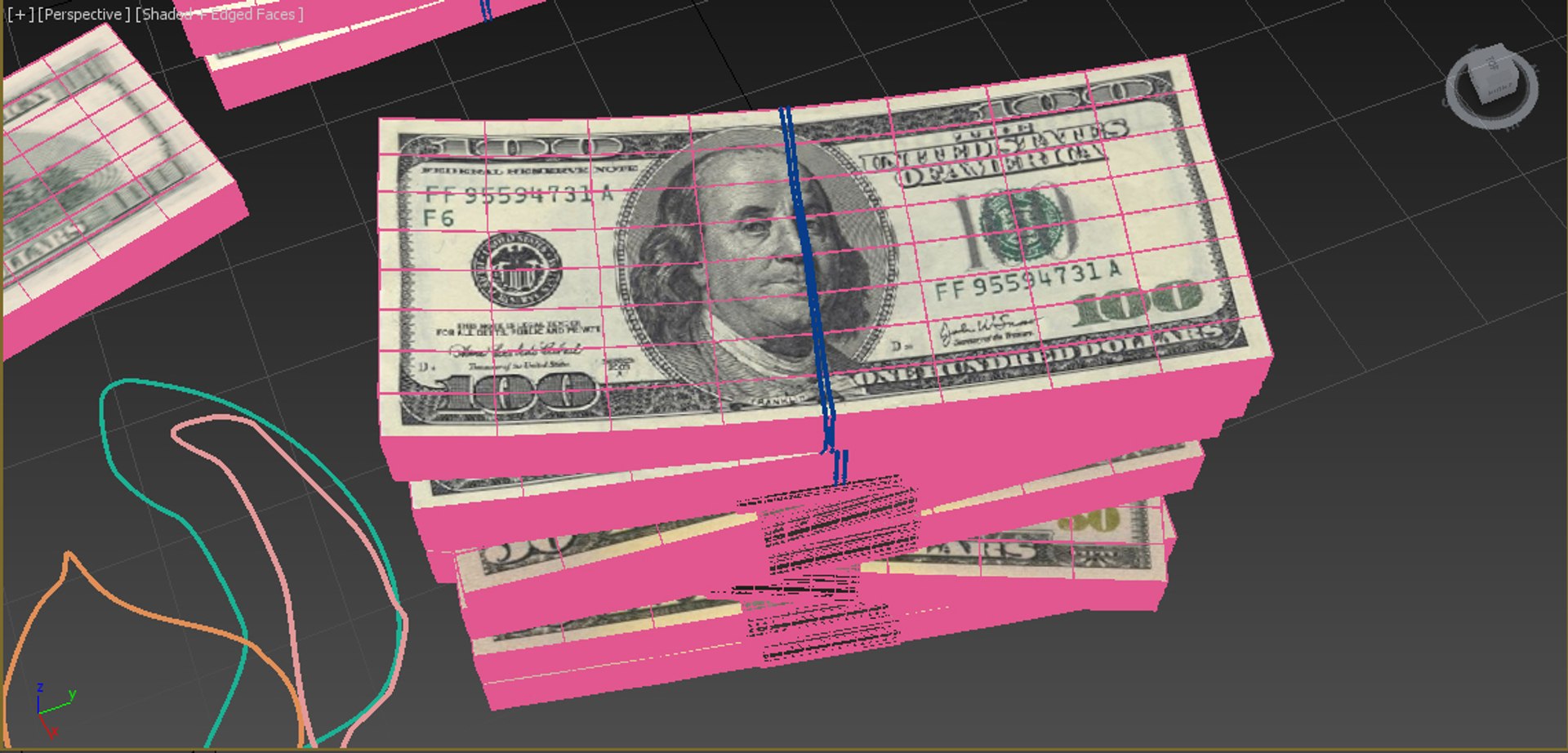 3d bills usd