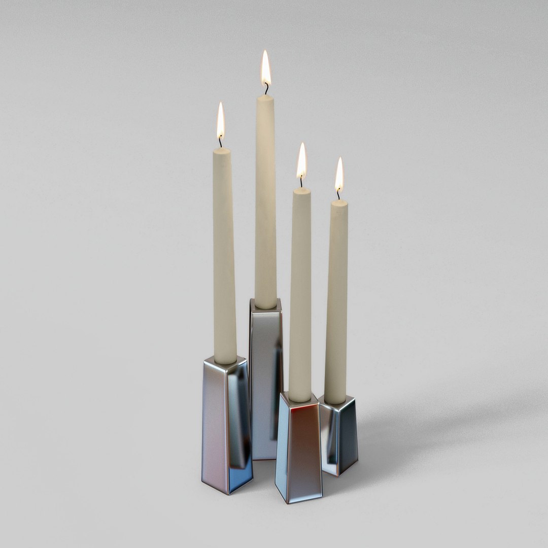 Candles 3D Model - TurboSquid 1191350