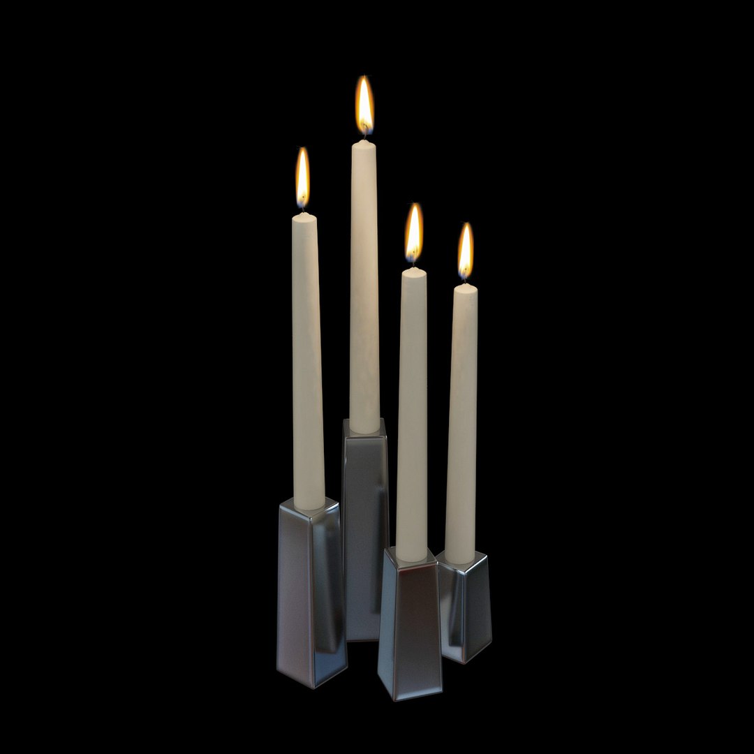 Candles 3D Model - TurboSquid 1191350