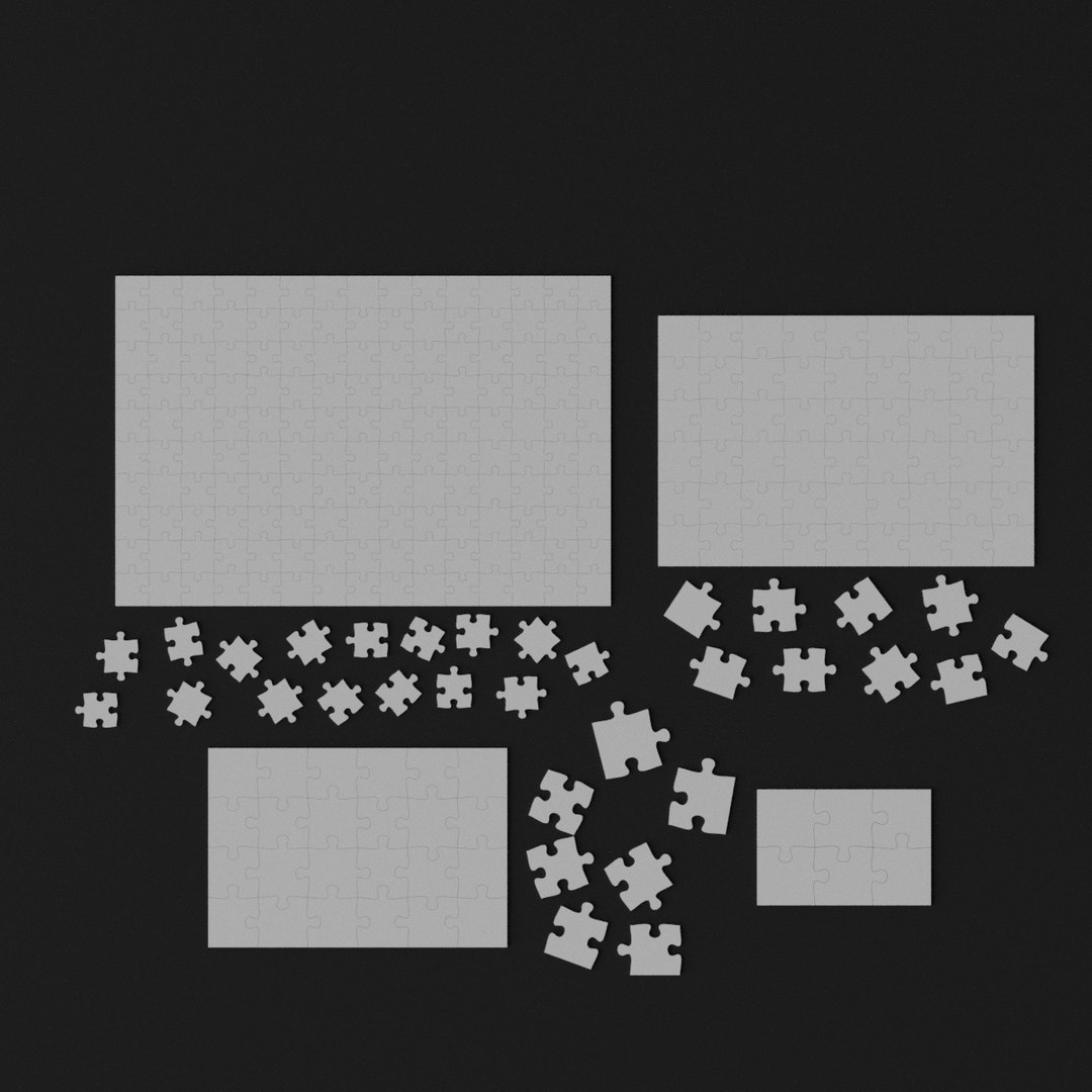 3D Jigsaw Puzzle Collection - TurboSquid 1755106