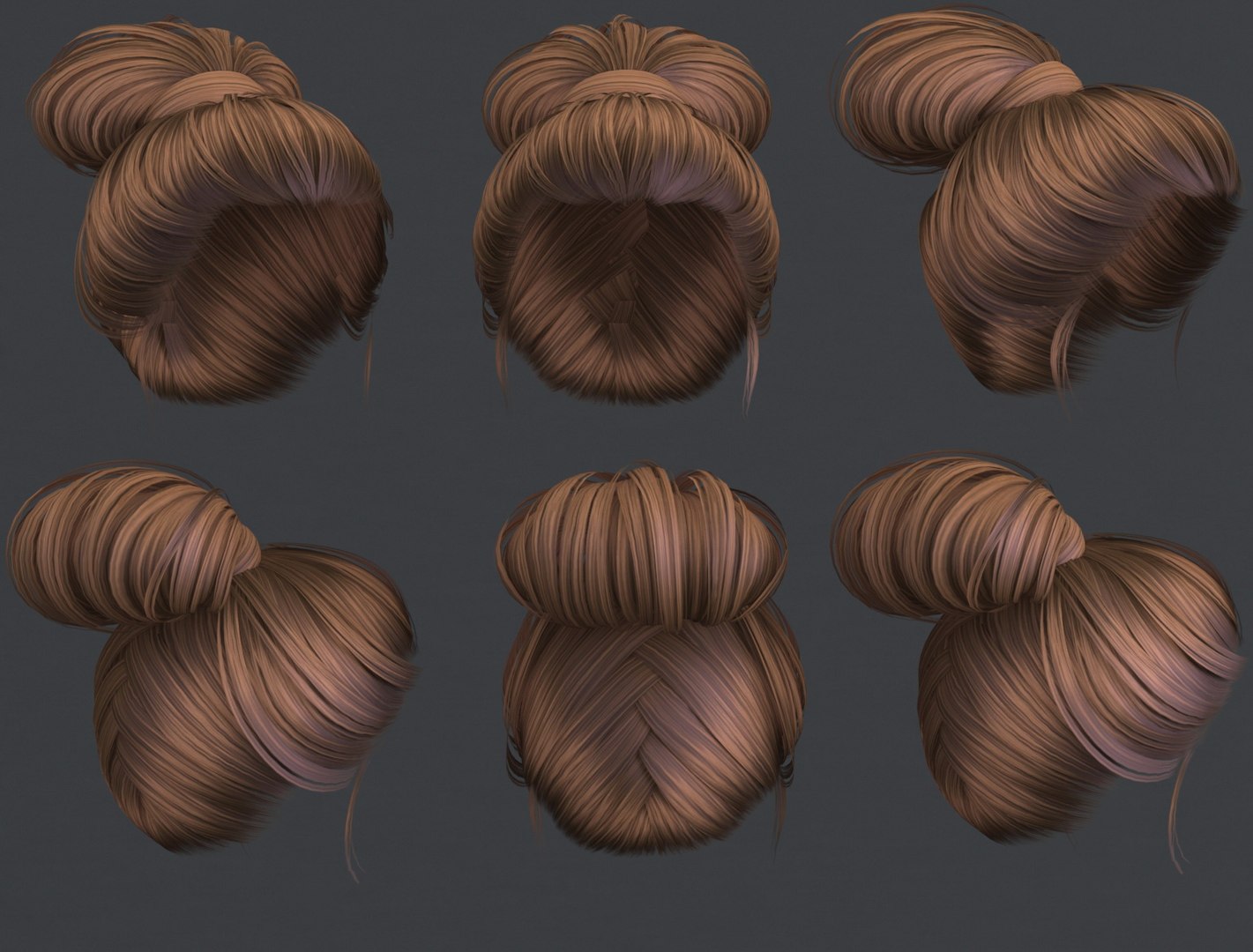 3D Cartoon Hair - TurboSquid 1406874