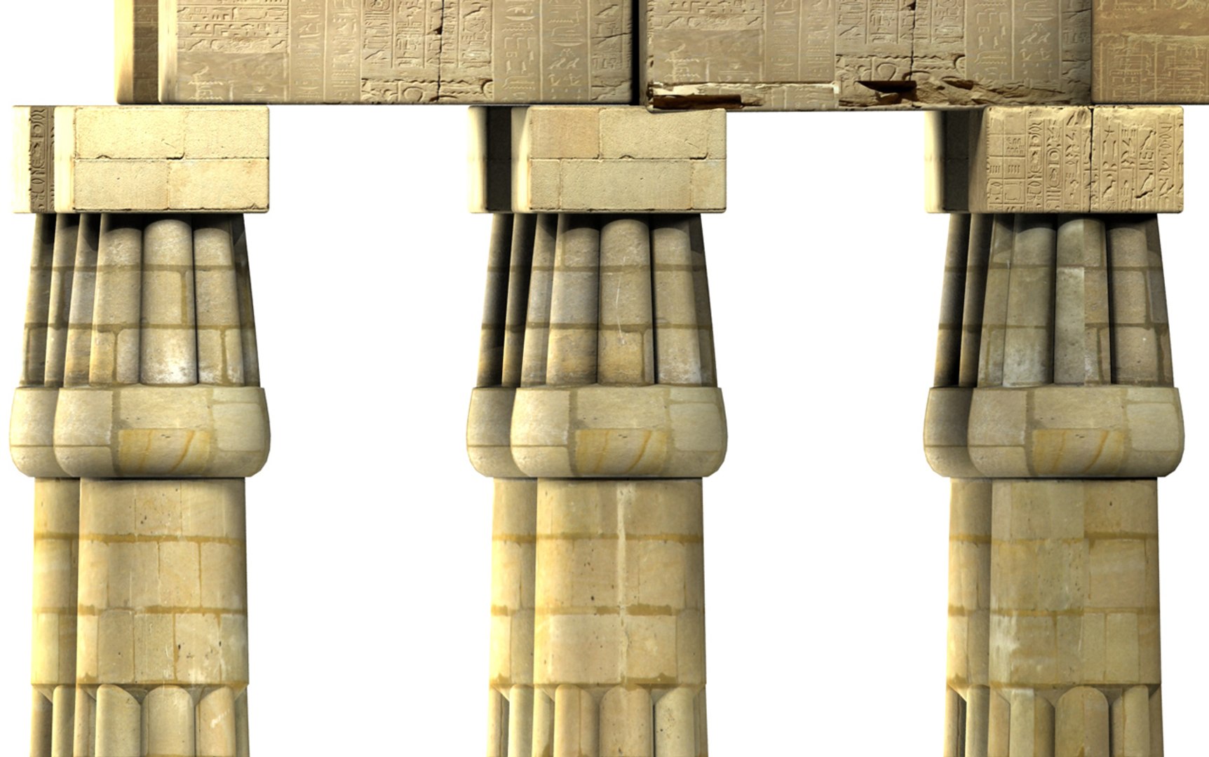 Luxor Temple Amenhotep 3d Max