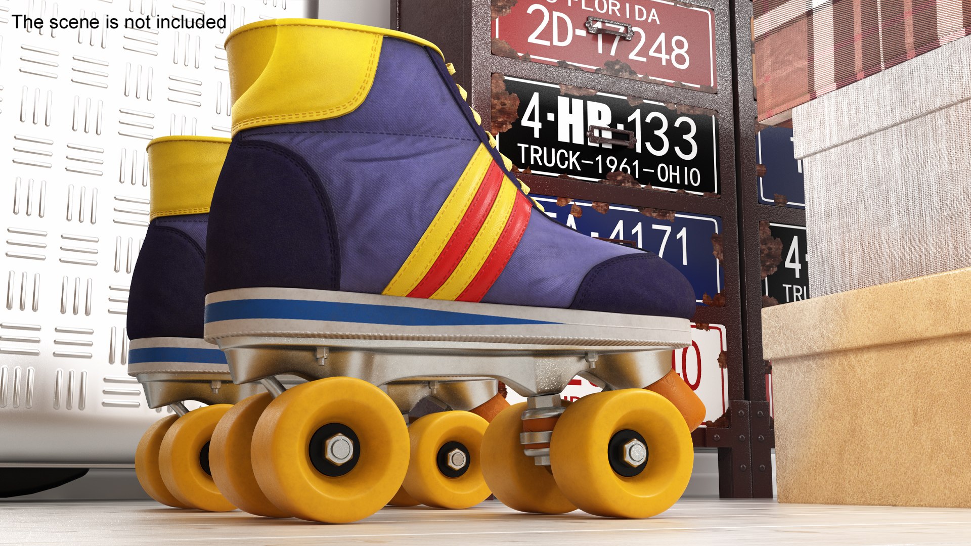 Vintage Roller Skates Model - TurboSquid 2112899