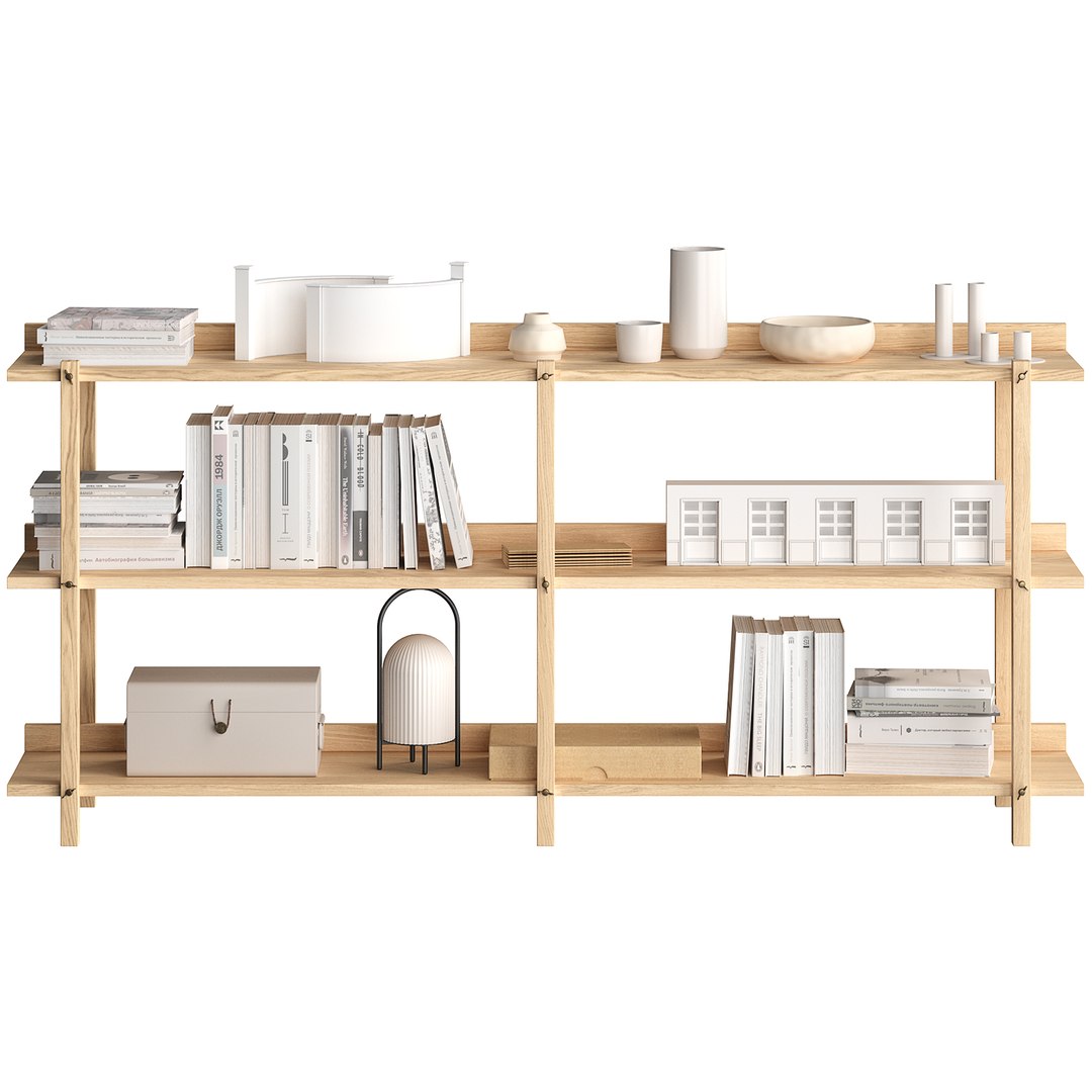 3D Kari Reol Shelving Low Double By Bolia - TurboSquid 2300619