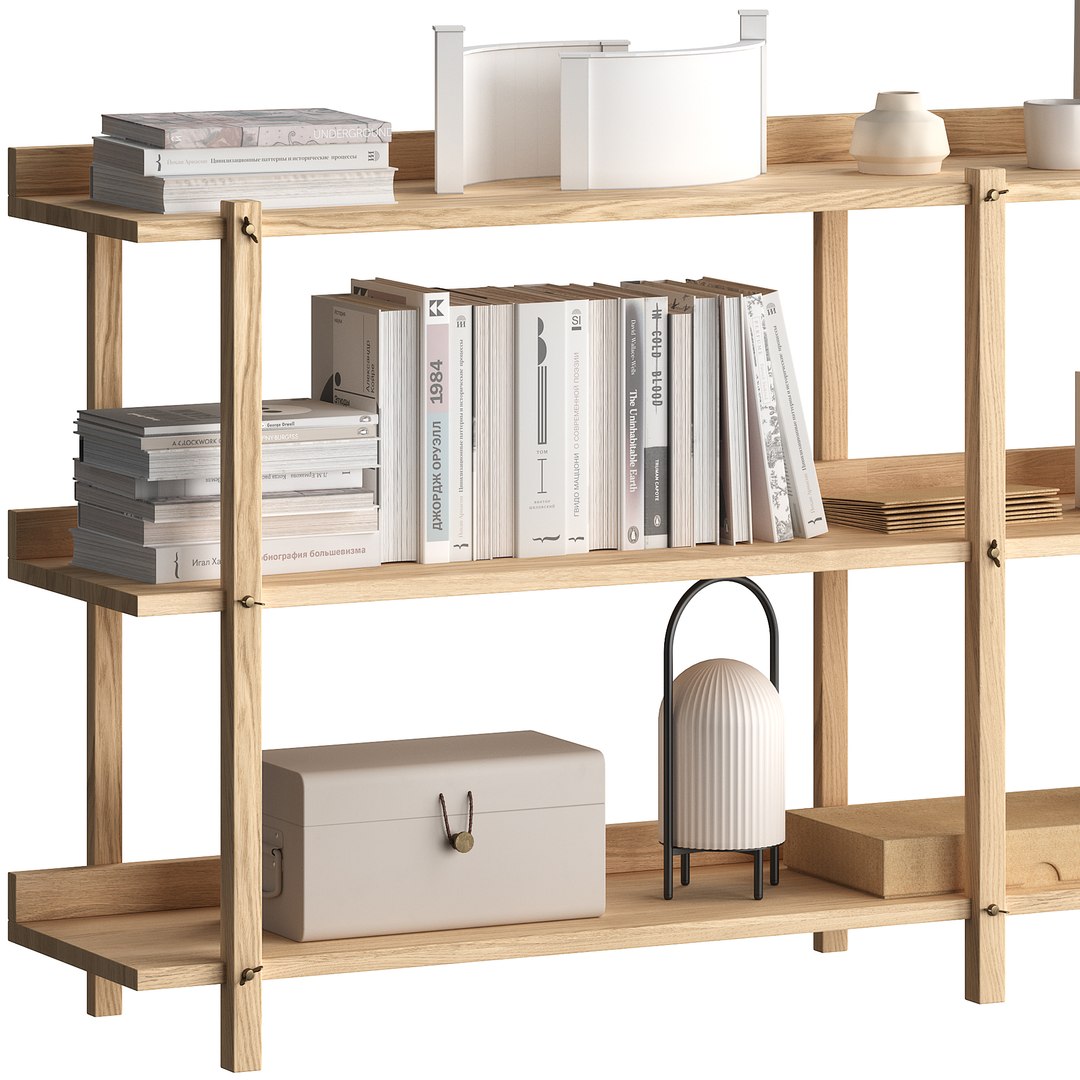 3D Kari Reol Shelving Low Double By Bolia - TurboSquid 2300619