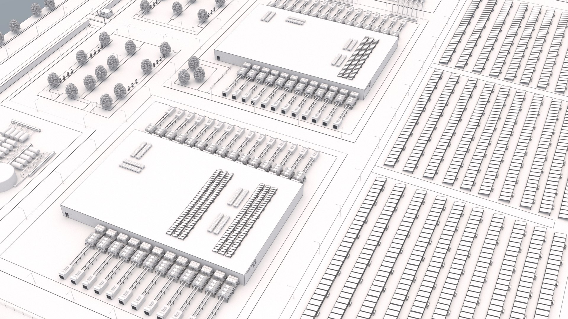 Apple Data Center Building with Interior 3D model - TurboSquid 2112073