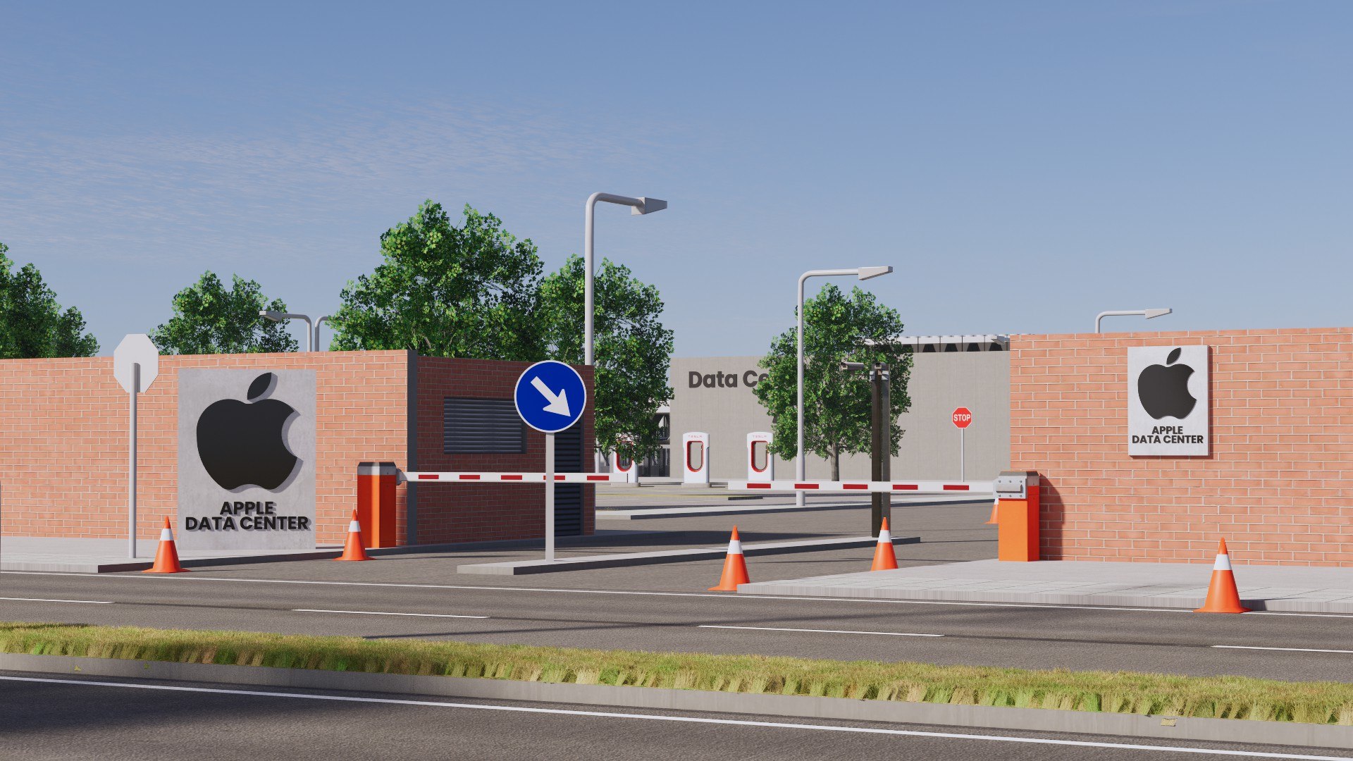 Apple Data Center Building with Interior 3D model - TurboSquid 2112073