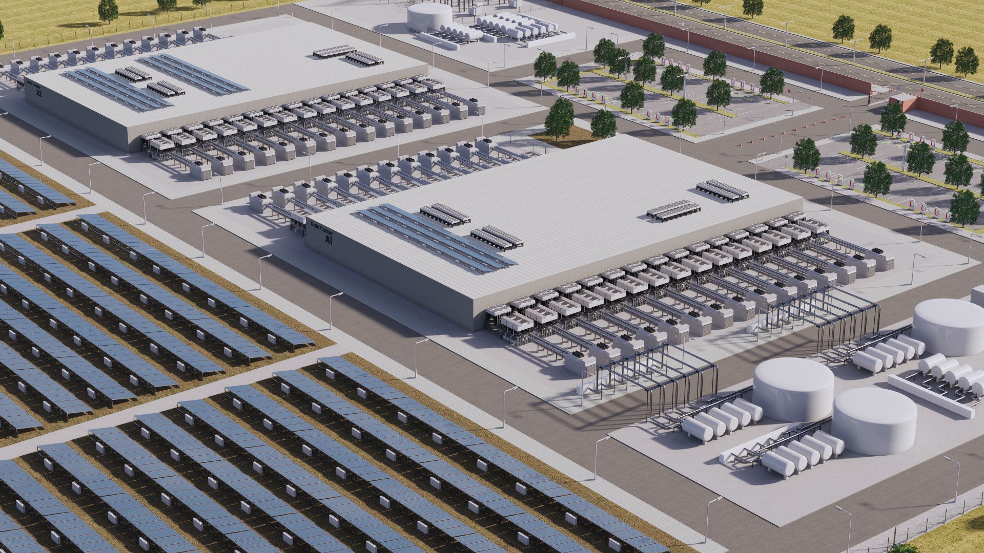 Apple Data Center Building with Interior 3D model - TurboSquid 2112073