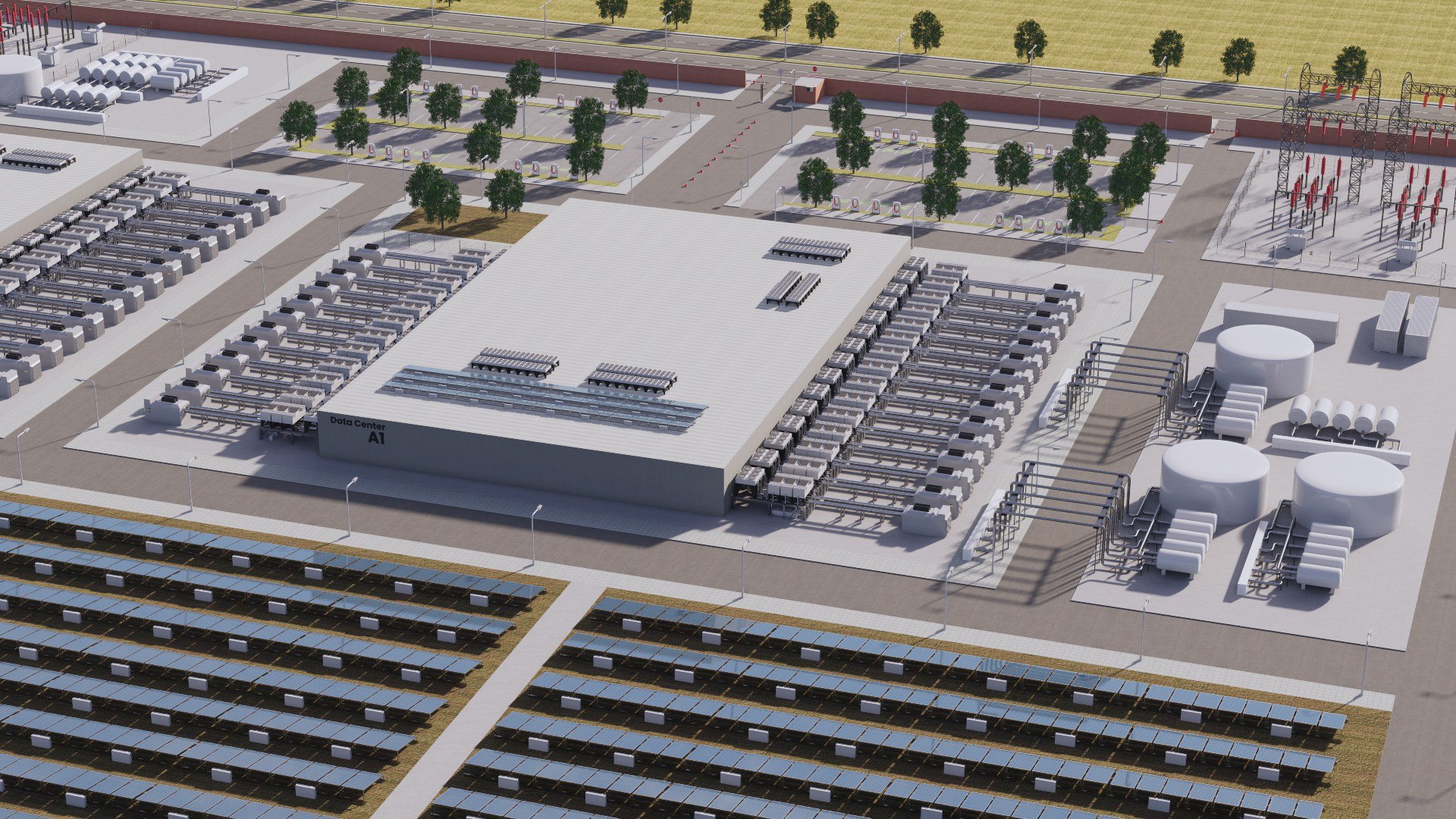 Apple Data Center Building with Interior 3D model - TurboSquid 2112073