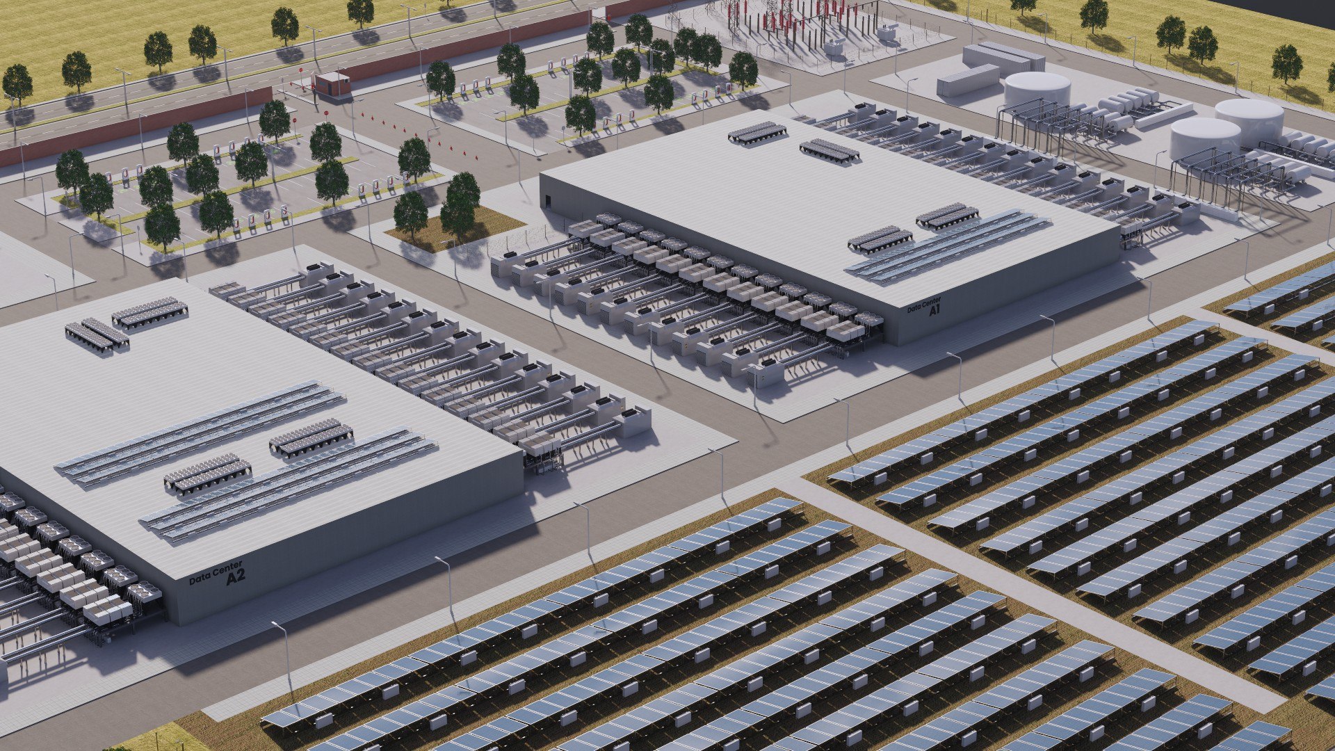 Apple Data Center Building with Interior 3D model - TurboSquid 2112073