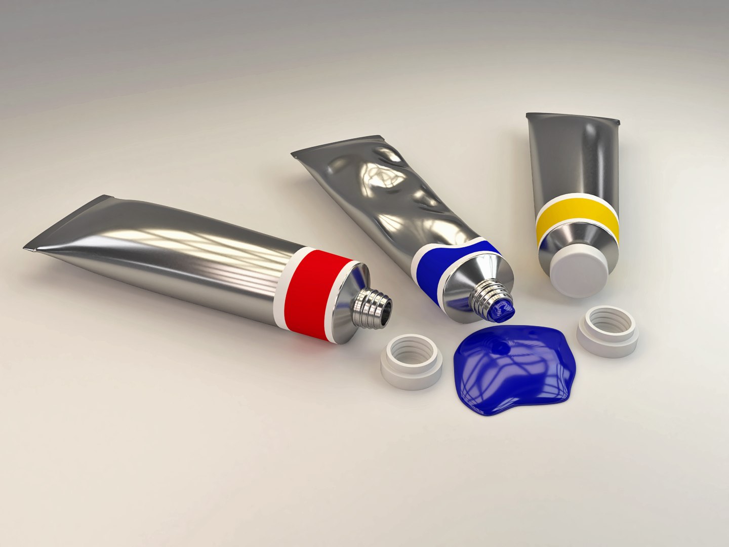 Tube Paint 3D Model - TurboSquid 1268976