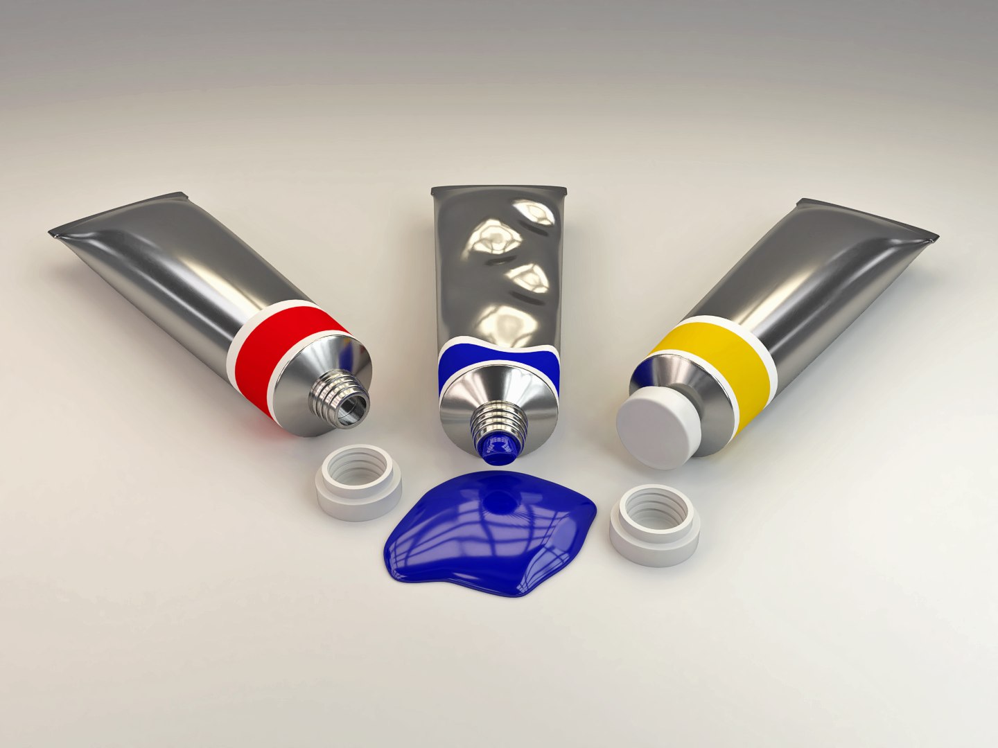 Tube Paint 3D Model - TurboSquid 1268976