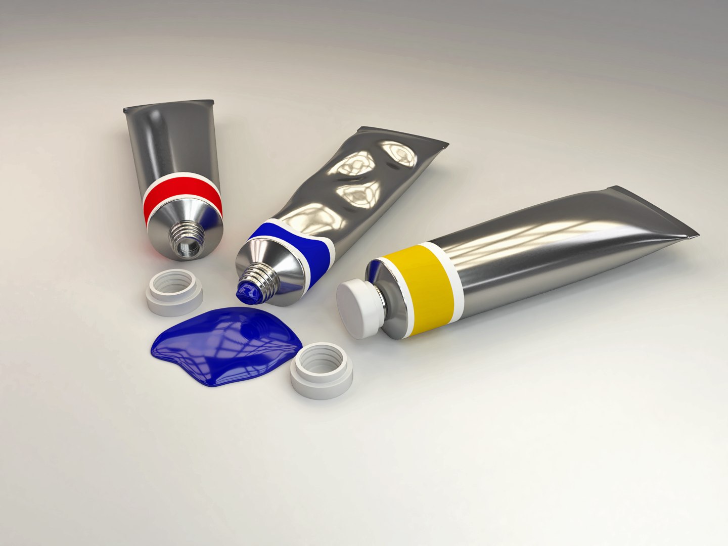 Tube Paint 3D Model - TurboSquid 1268976