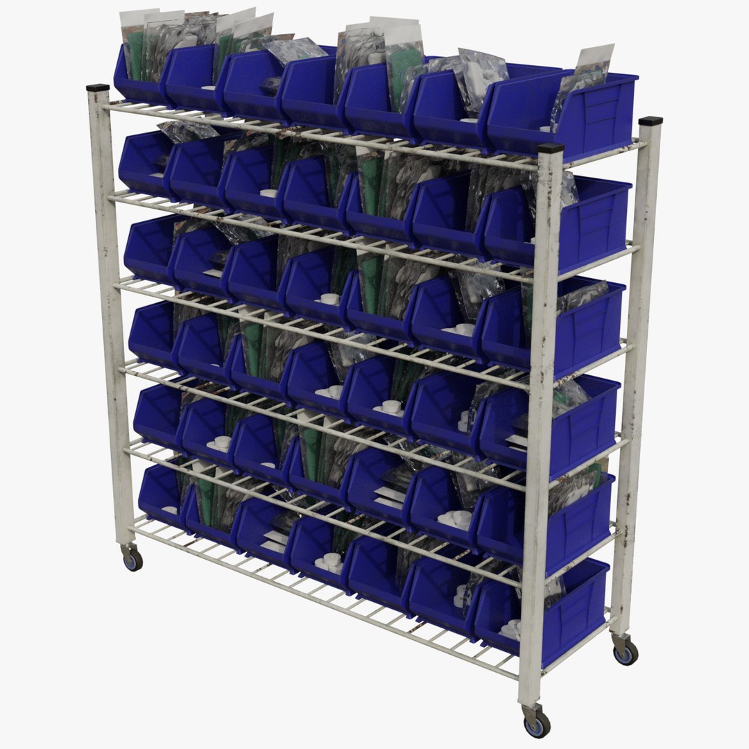 Medical Shelf 2B 3D - TurboSquid 2181175