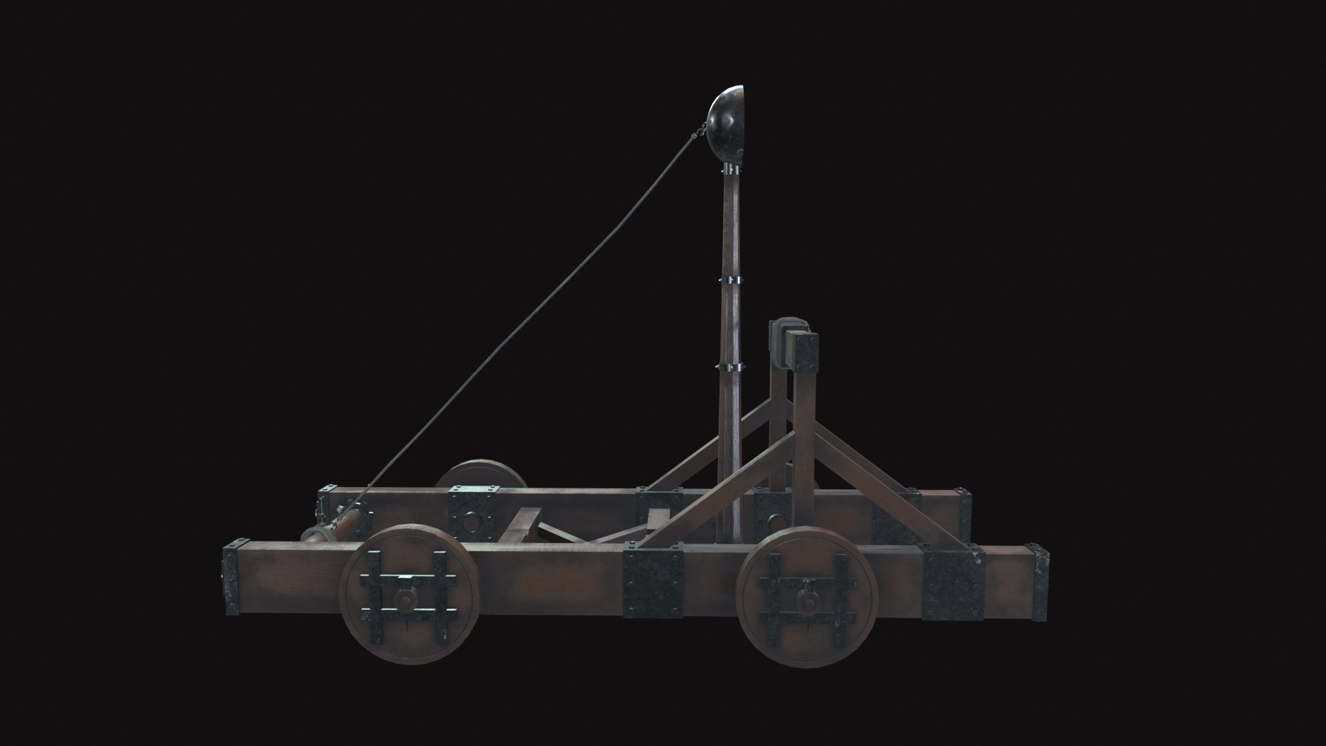 3D Medieval Catapult 01 New - TurboSquid 2318946