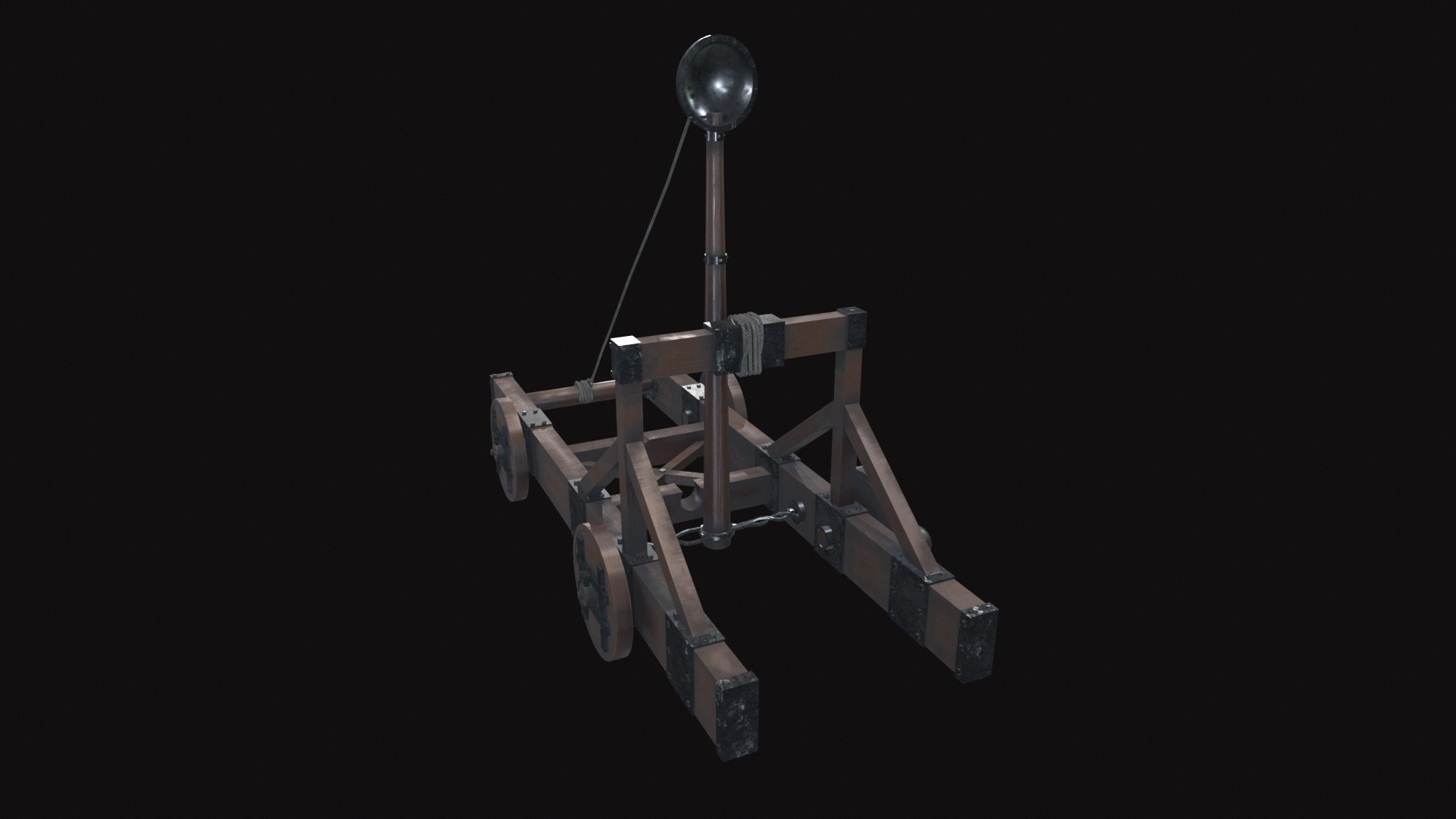 3D Medieval Catapult 01 New - TurboSquid 2318946
