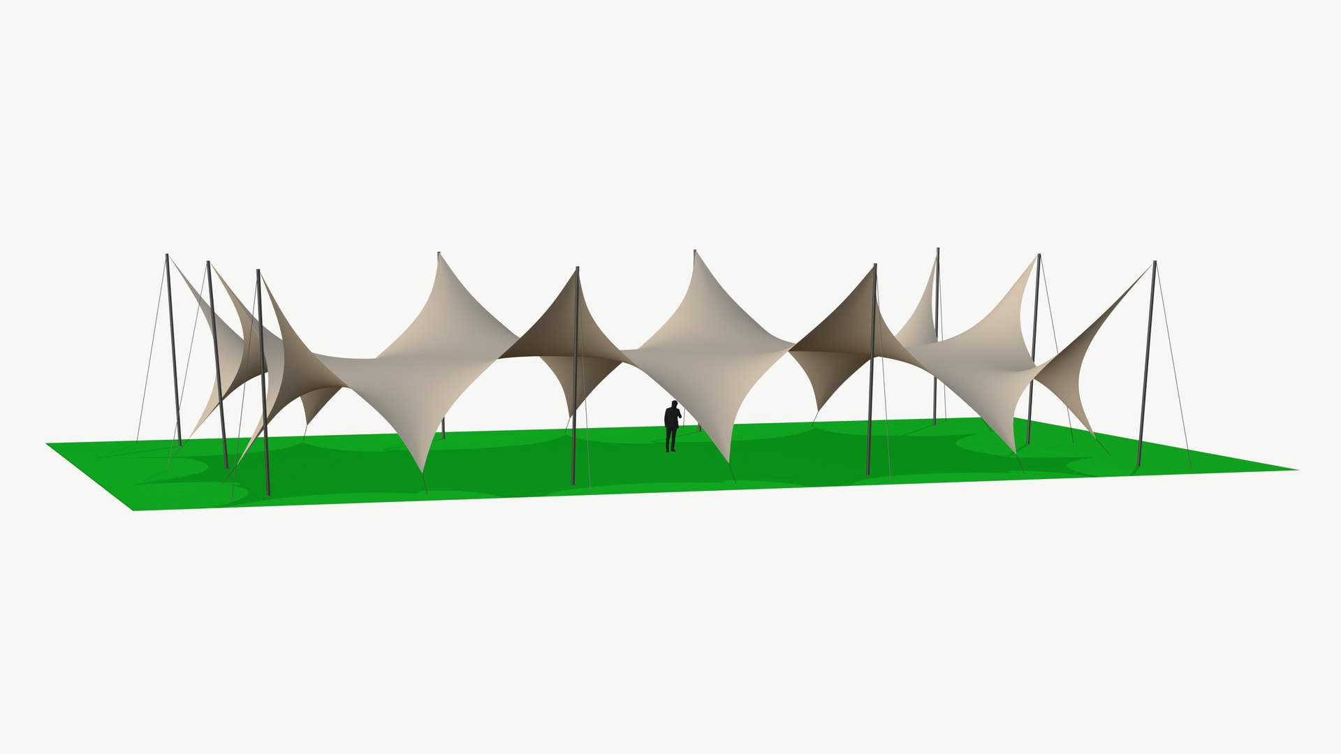 3D Stretch Arch Tent Design - TurboSquid 2116322