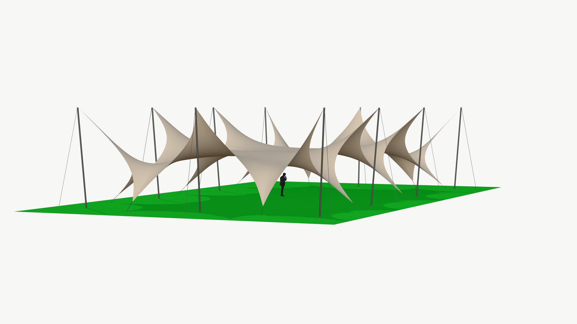 3D Stretch Arch Tent Design - TurboSquid 2116322