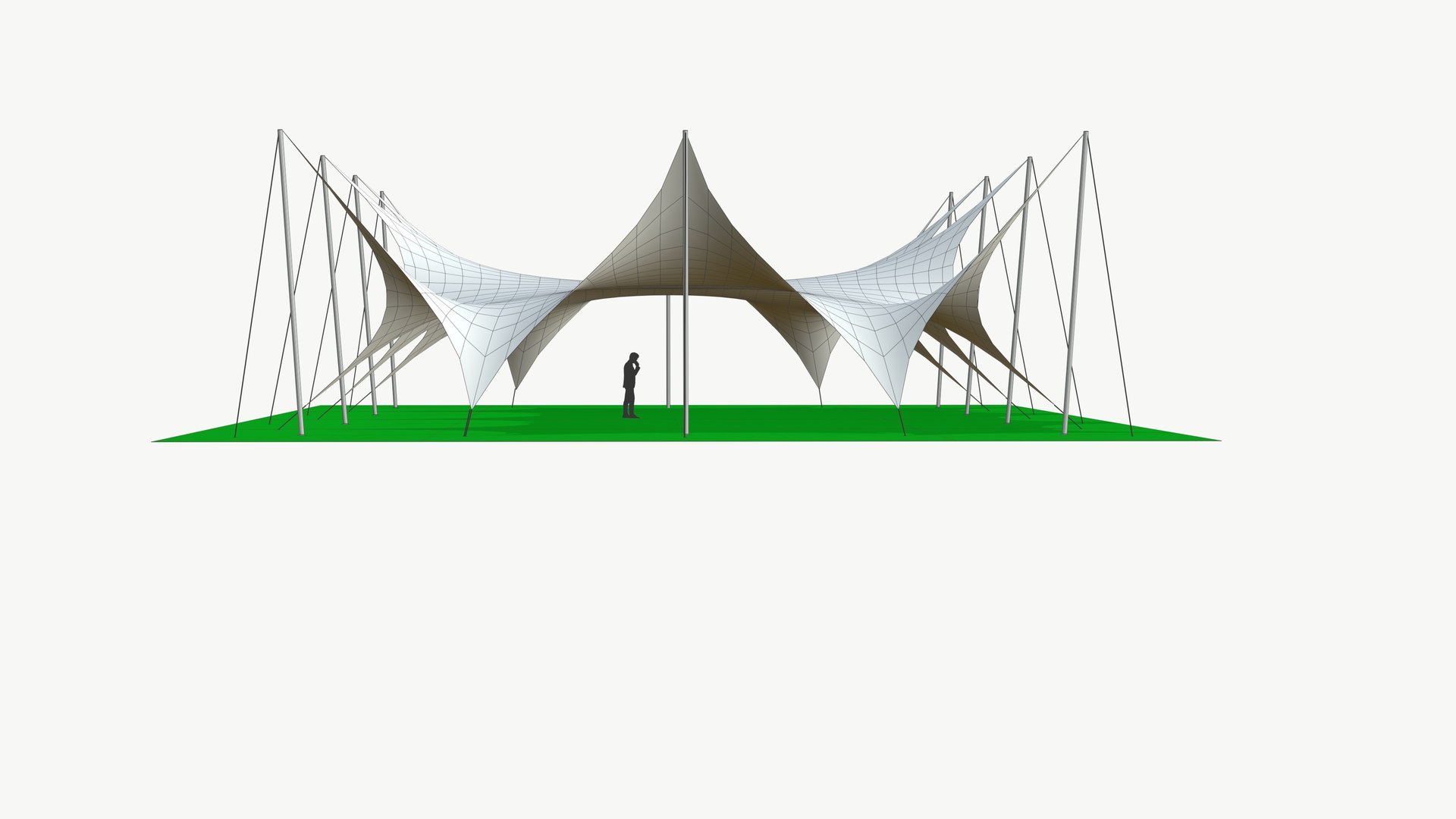 3D Stretch Arch Tent Design - TurboSquid 2116322