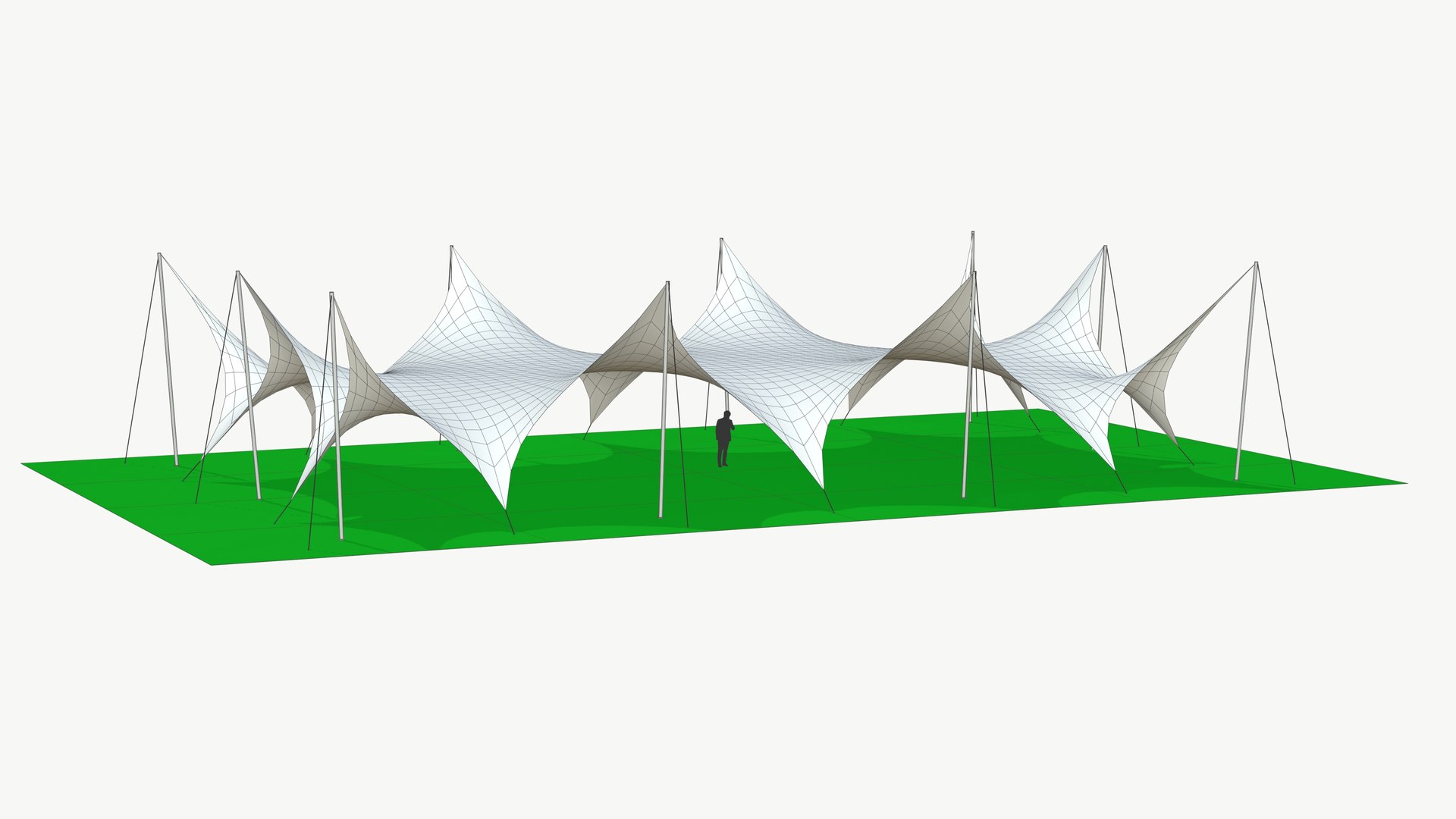 3D Stretch Arch Tent Design - TurboSquid 2116322
