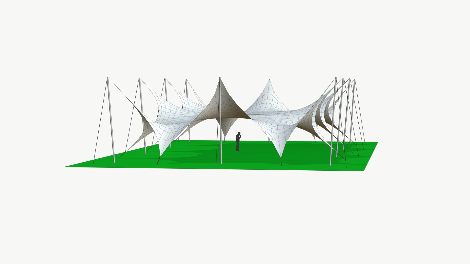 3D Stretch Arch Tent Design - TurboSquid 2116322