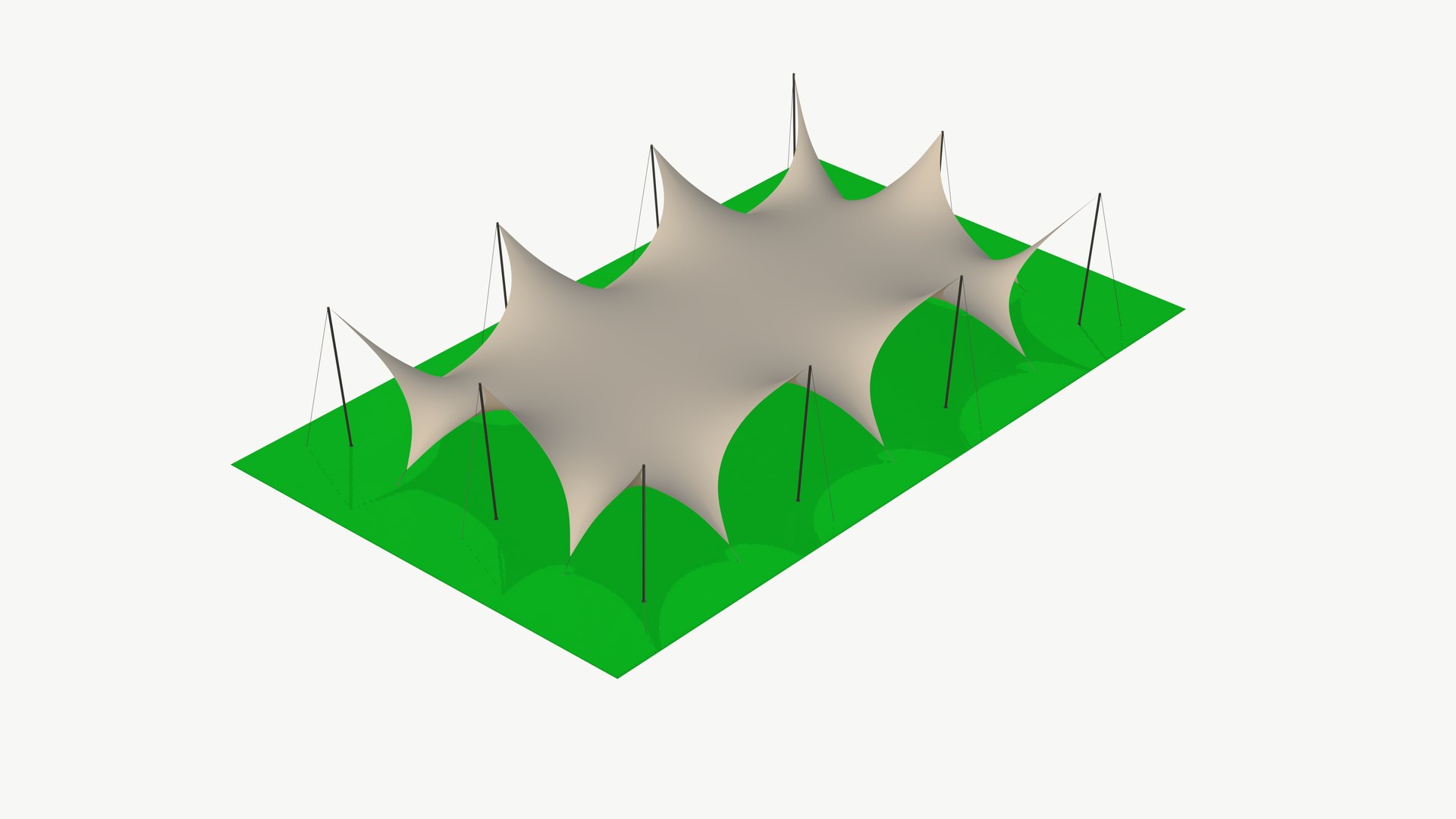 3D Stretch Arch Tent Design - TurboSquid 2116322