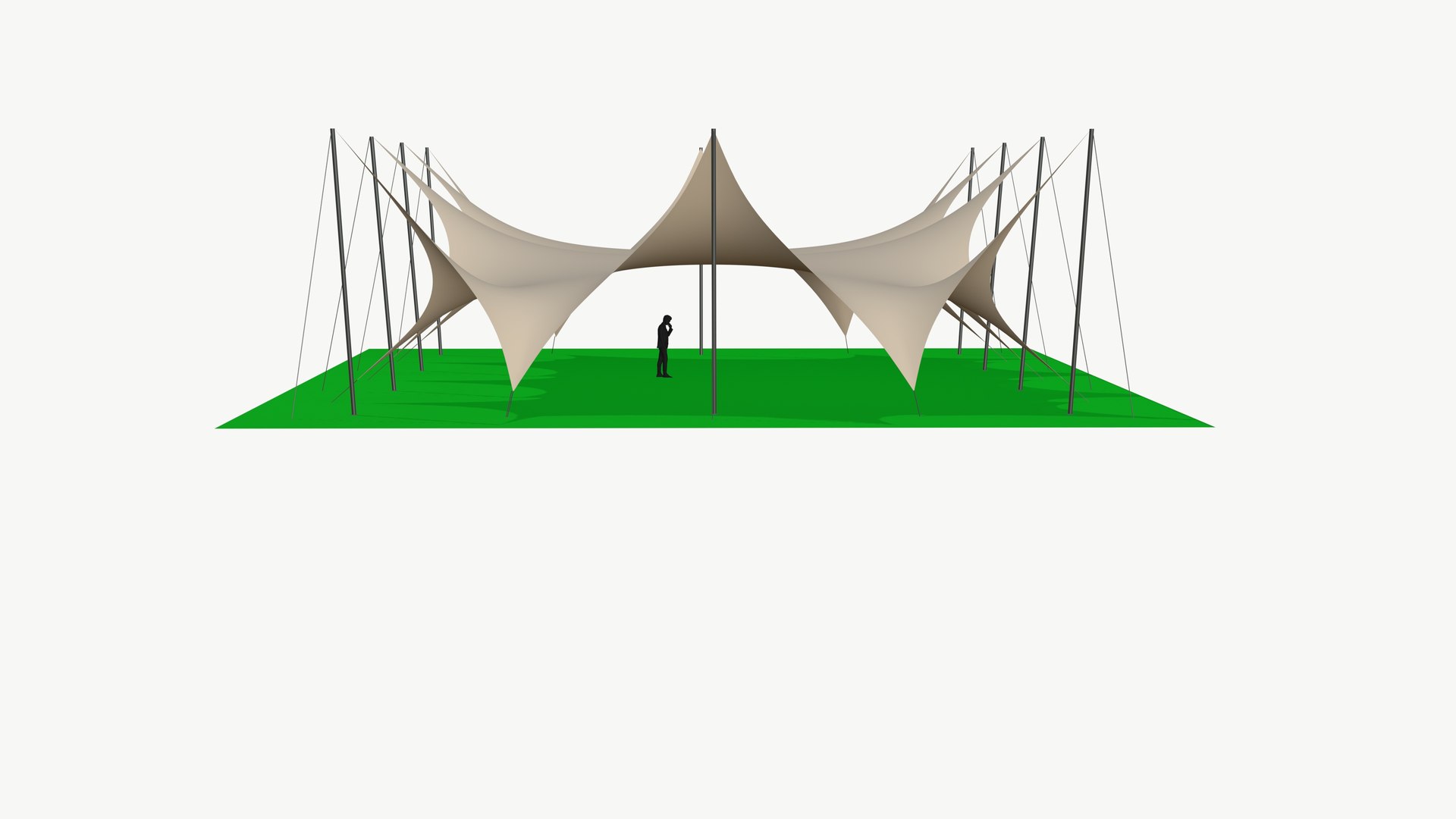 3D Stretch Arch Tent Design - TurboSquid 2116322