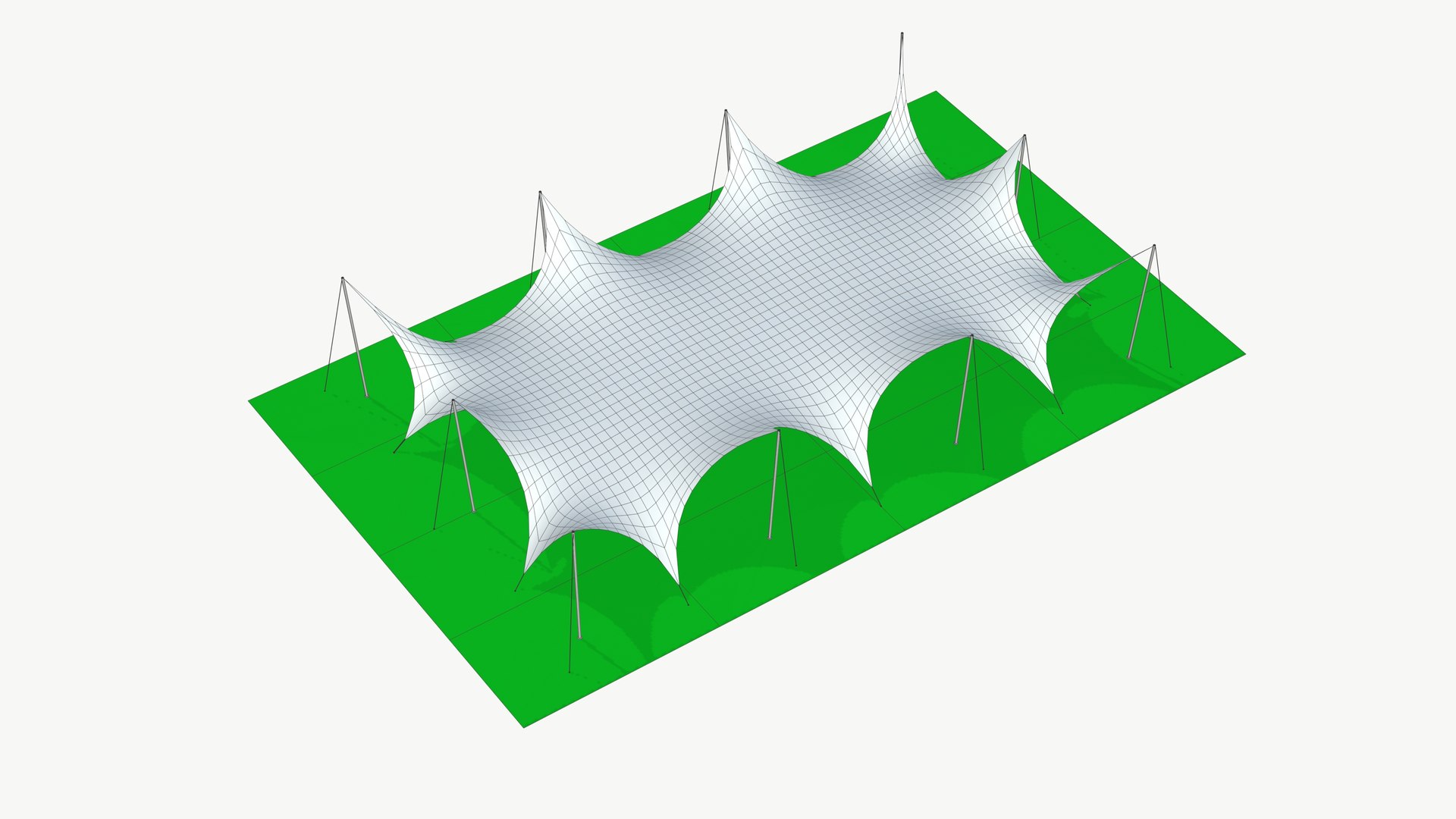 3D Stretch Arch Tent Design - TurboSquid 2116322