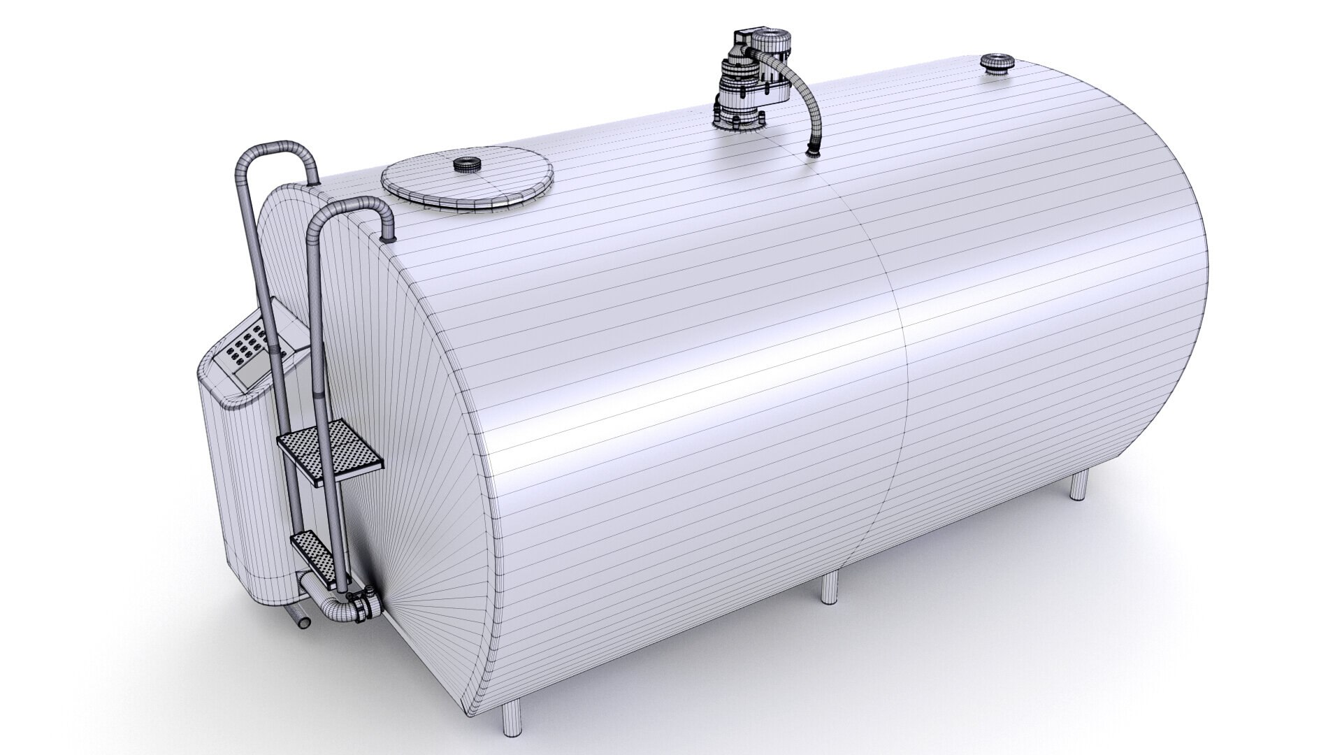 Milk Cooler Tank 4 3D Model - TurboSquid 1761043