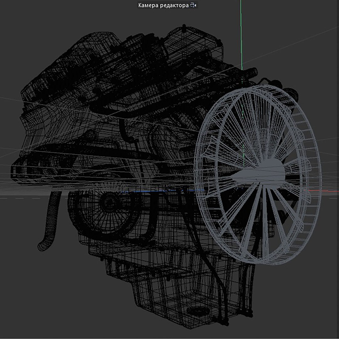 3D Engine Old Model - TurboSquid 2046517