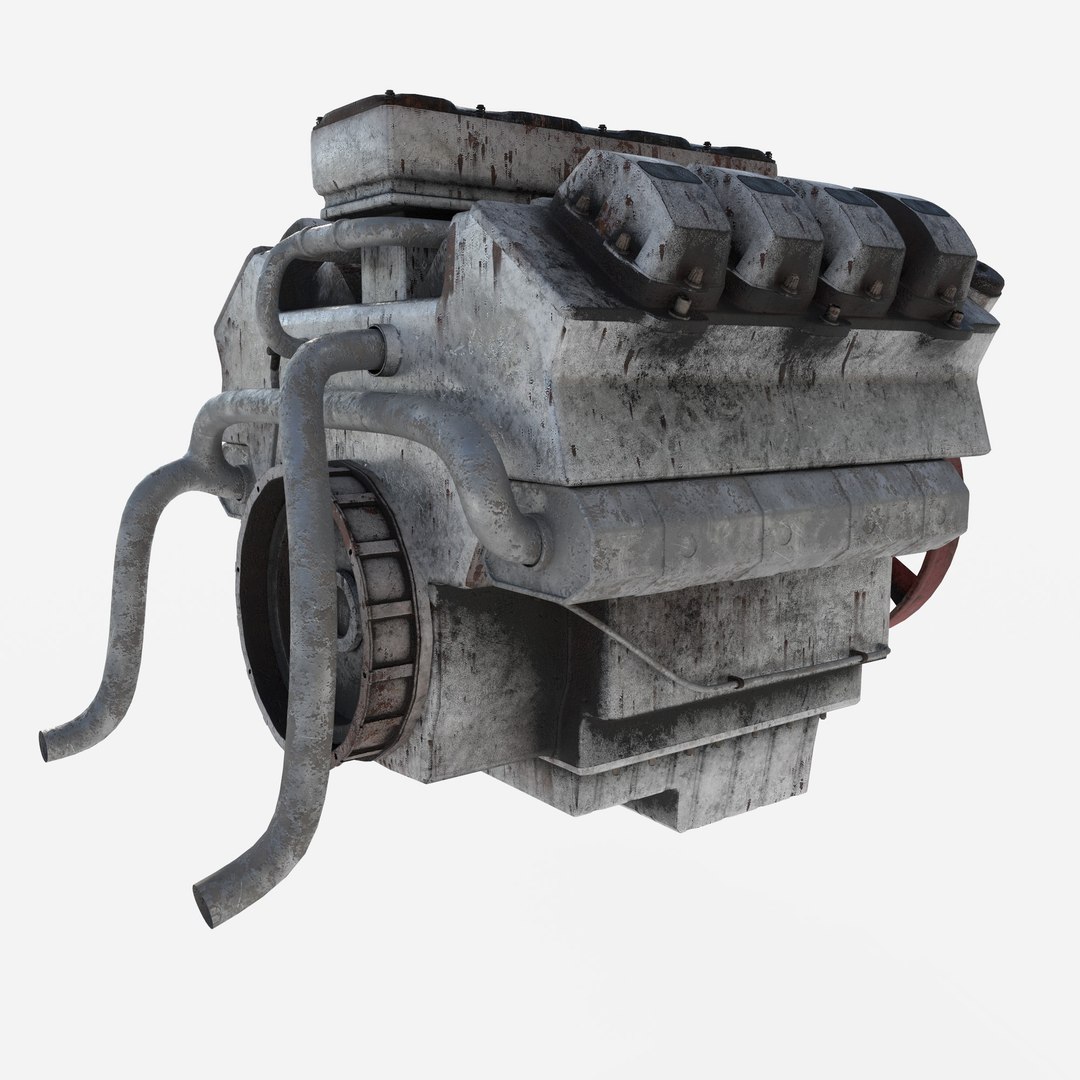3D Engine Old Model - TurboSquid 2046517